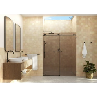 Eclipse 60 in. x 78 in. Fully Glass Sliding Shower Doors - Walmart.com