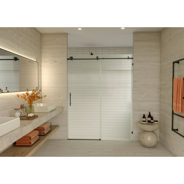 Eclipse 52 in. x 78 in. Fully Glass Sliding Shower Doors - Walmart.com