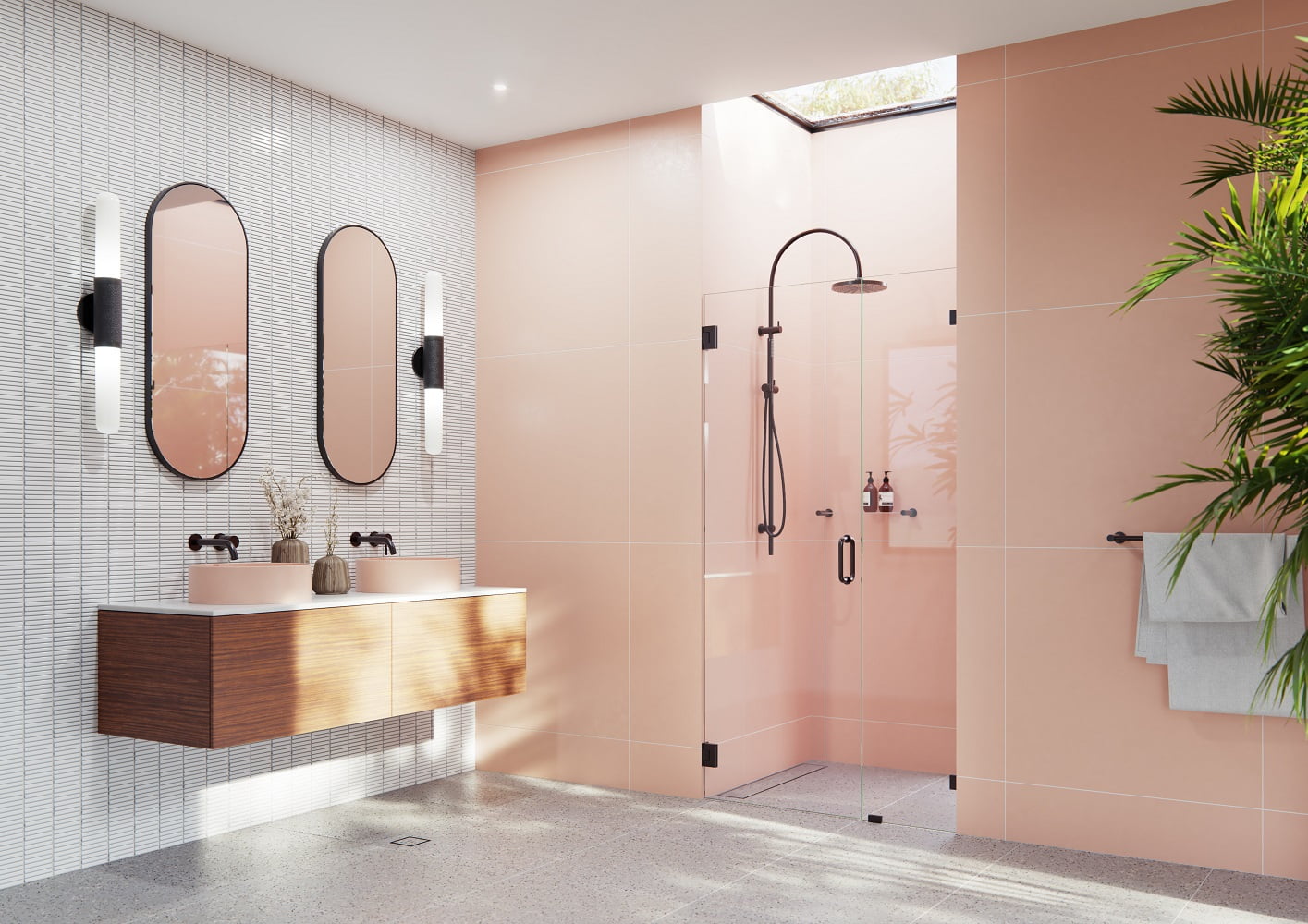 Glass Warehouse Illume 39.5 in. x 78 in. Wall Hinged Glass Shower ...