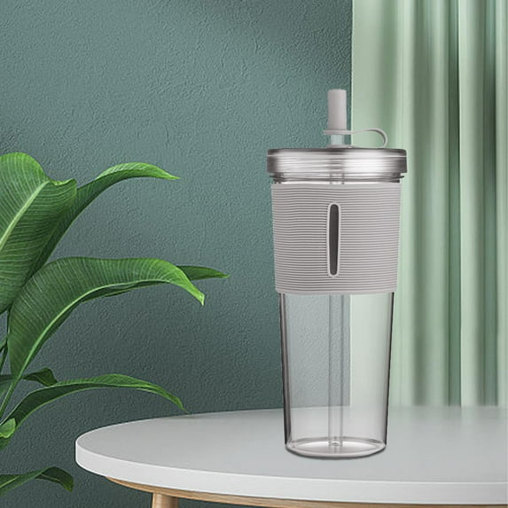 Glass Water Bottle,Acrylic Travel Tumbler With Lid And Premium ...