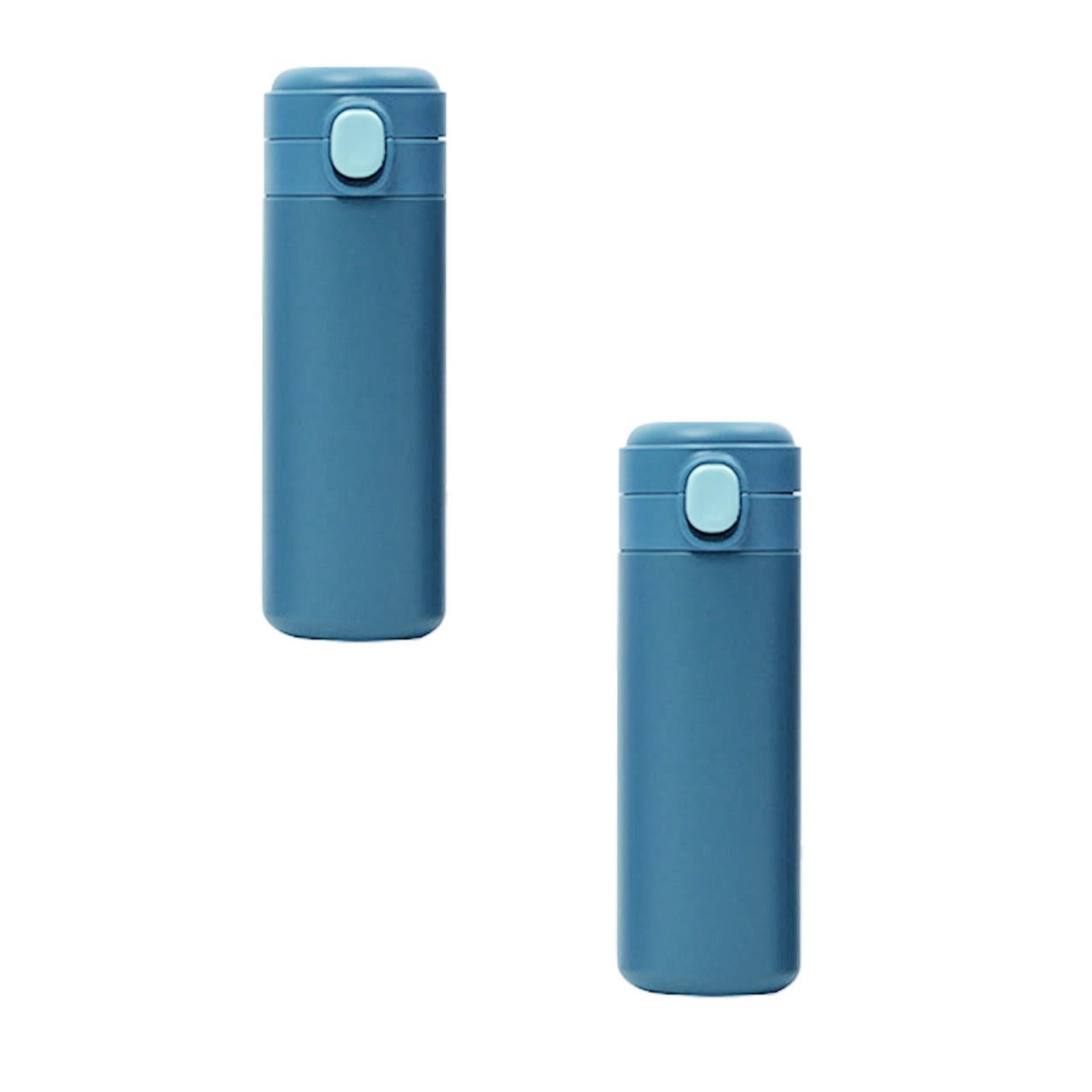 Glass Water Bottles 15 Oz Insulated Water Bottle Leak Proof Metal ...
