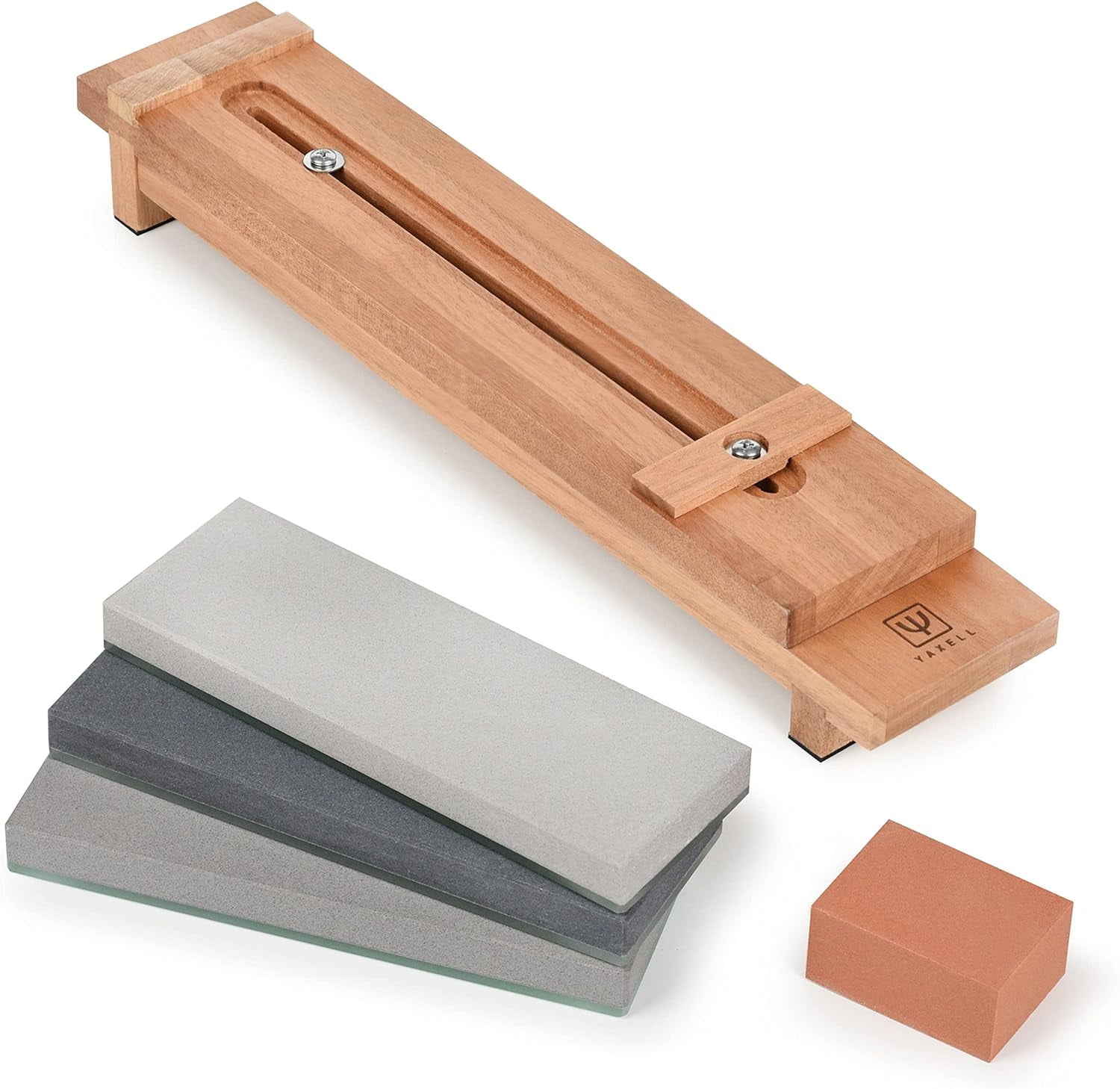 Glass Water Stone Kit - Made in Japan - 5 Piece Knife Sharpening Set ...