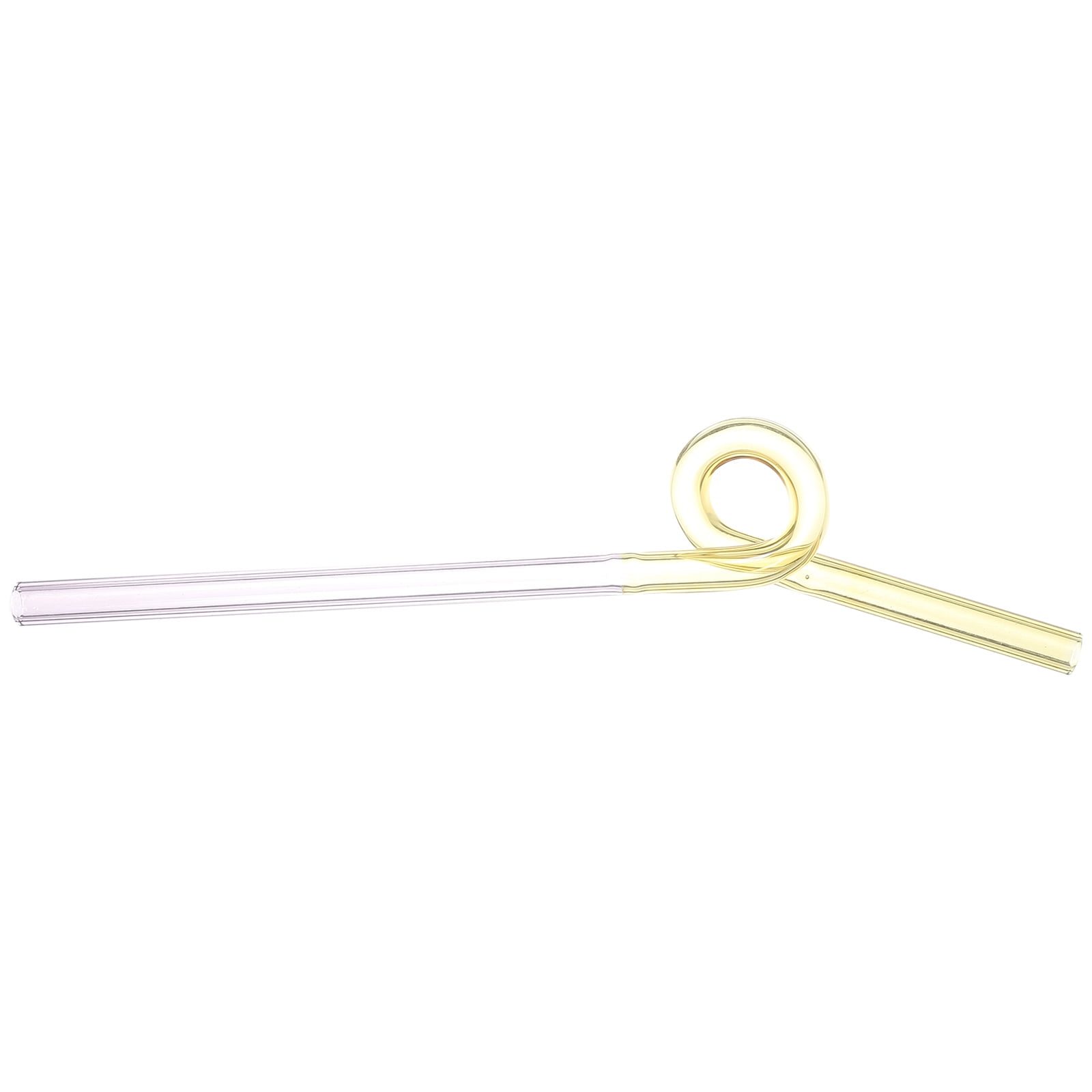 TEHAUX Colorful Curly Glass Straws Reusable for Drinking Juice Milk Tea ...