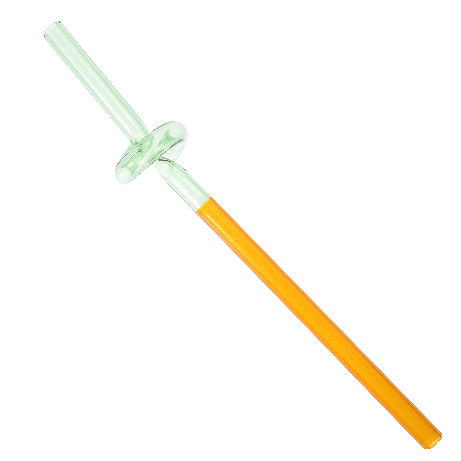 Raindrops Reusable Glass Straw for Drinking with Smooth Rounded Mouth ...