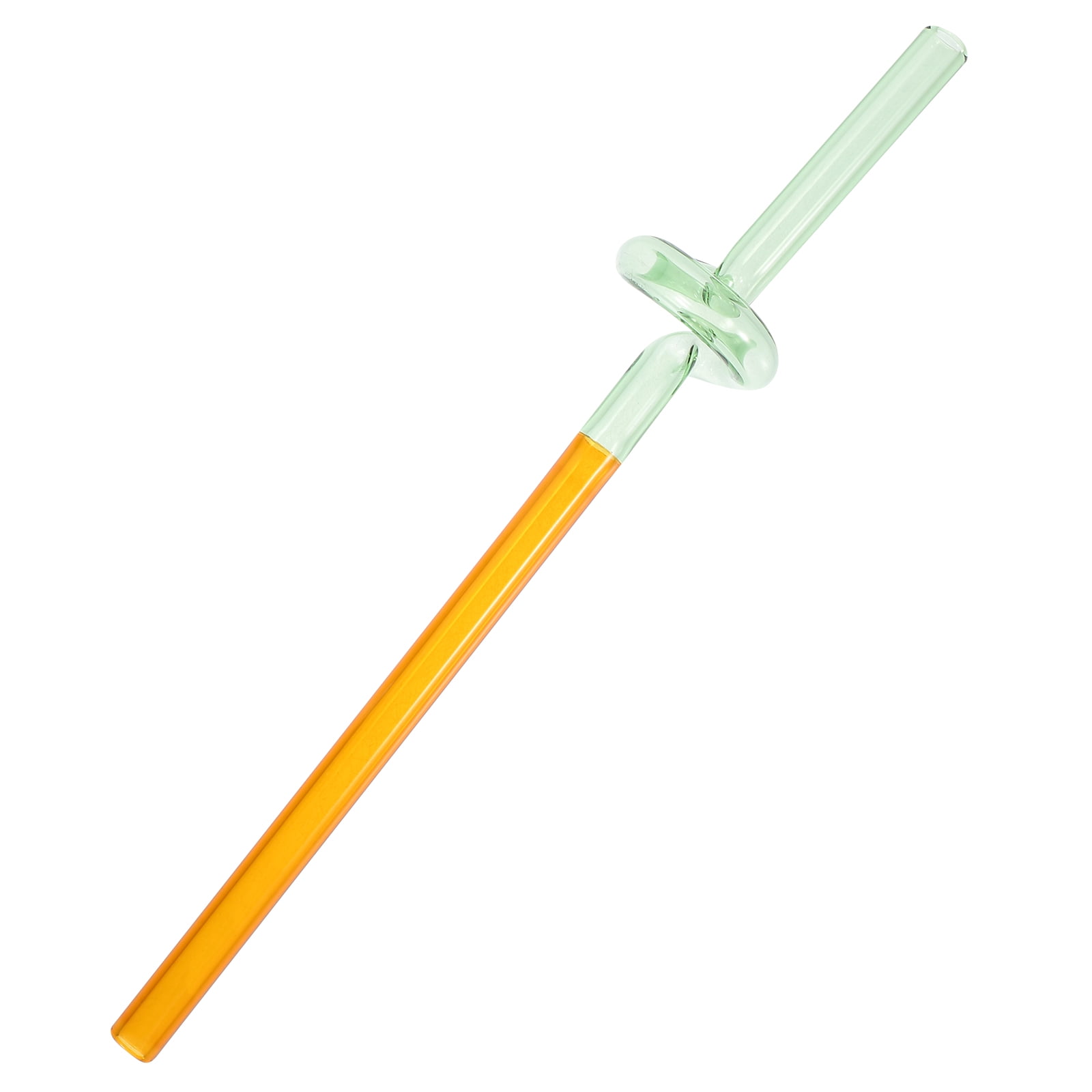 Green Glass Straw for Drinking Use Reusable and Safe Smooth Material ...