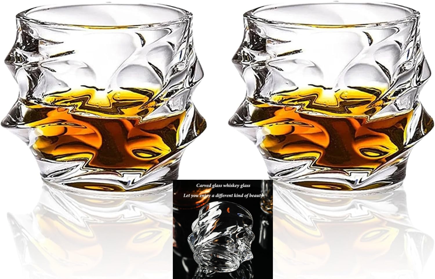 Glass Whiskey Glasses, Storm Japanese Crystal Whisky Glass Set, Glass ...