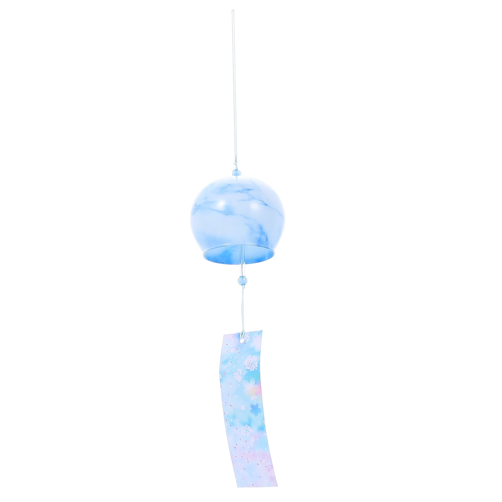 Baade Traditional Japanese Glass Wind Chime Sky-Blue 1Pcs 3.1x2.8in for ...