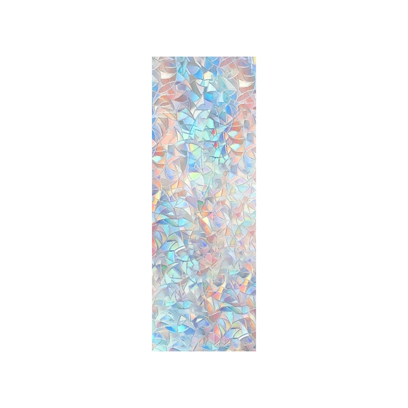 Glass Window Sticker, Transparent Opaque Crescent Moon Pattern Static ...