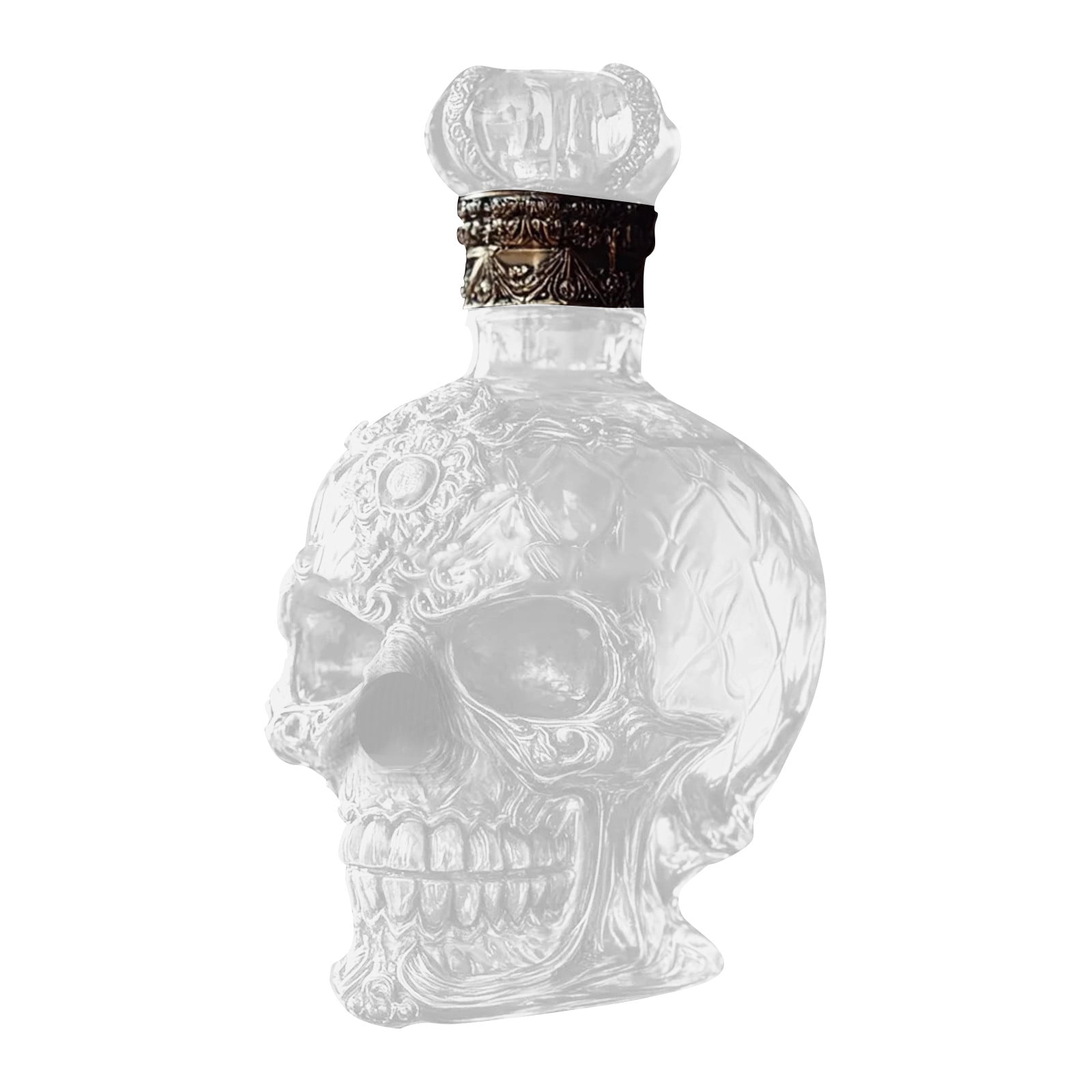 Glass Wine Decanter, Skull Decanter Bottle, Liquor Decanter with ...