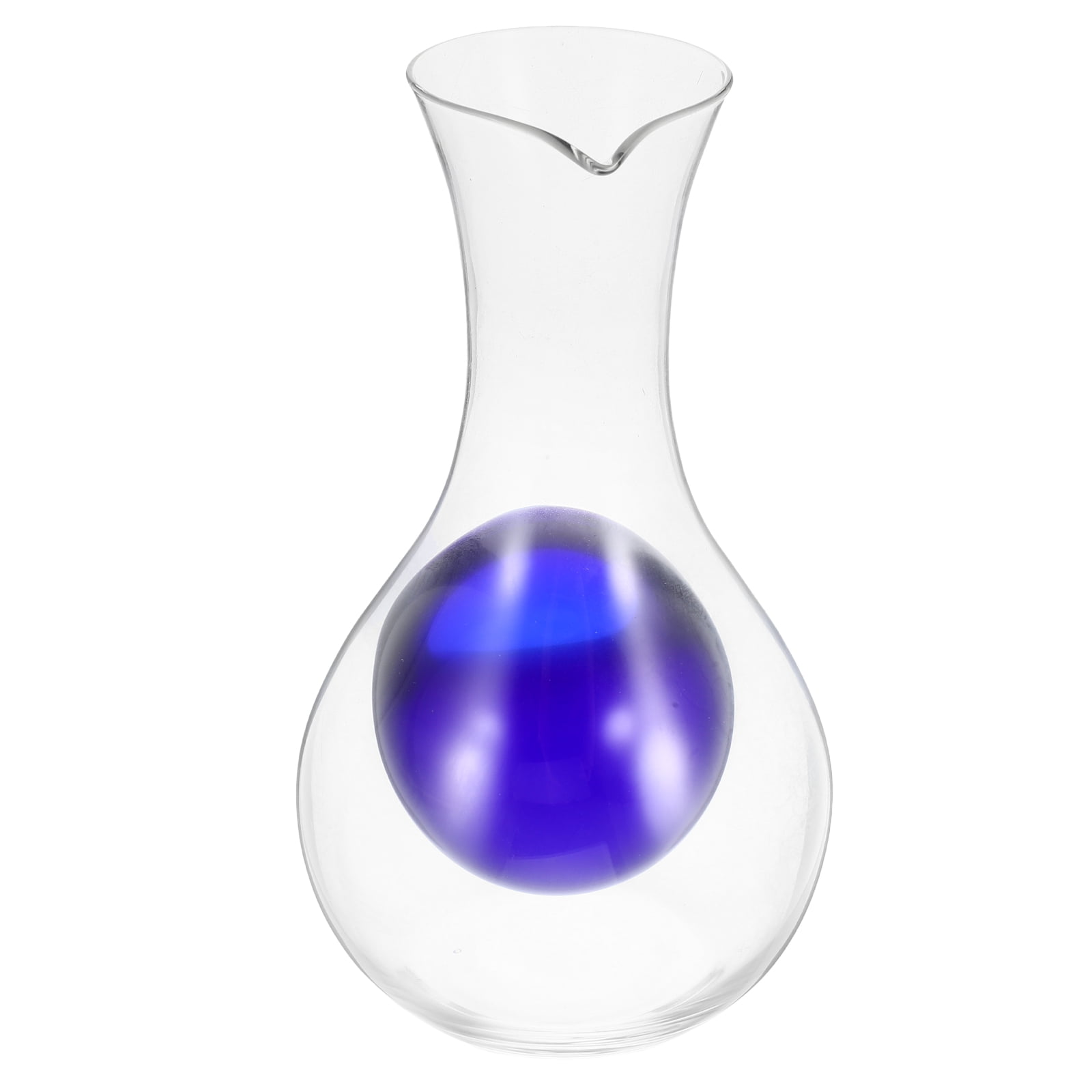 Glass Wine Decanter with Ice Pocket for Wine Bottle Japanese Cold Sake ...