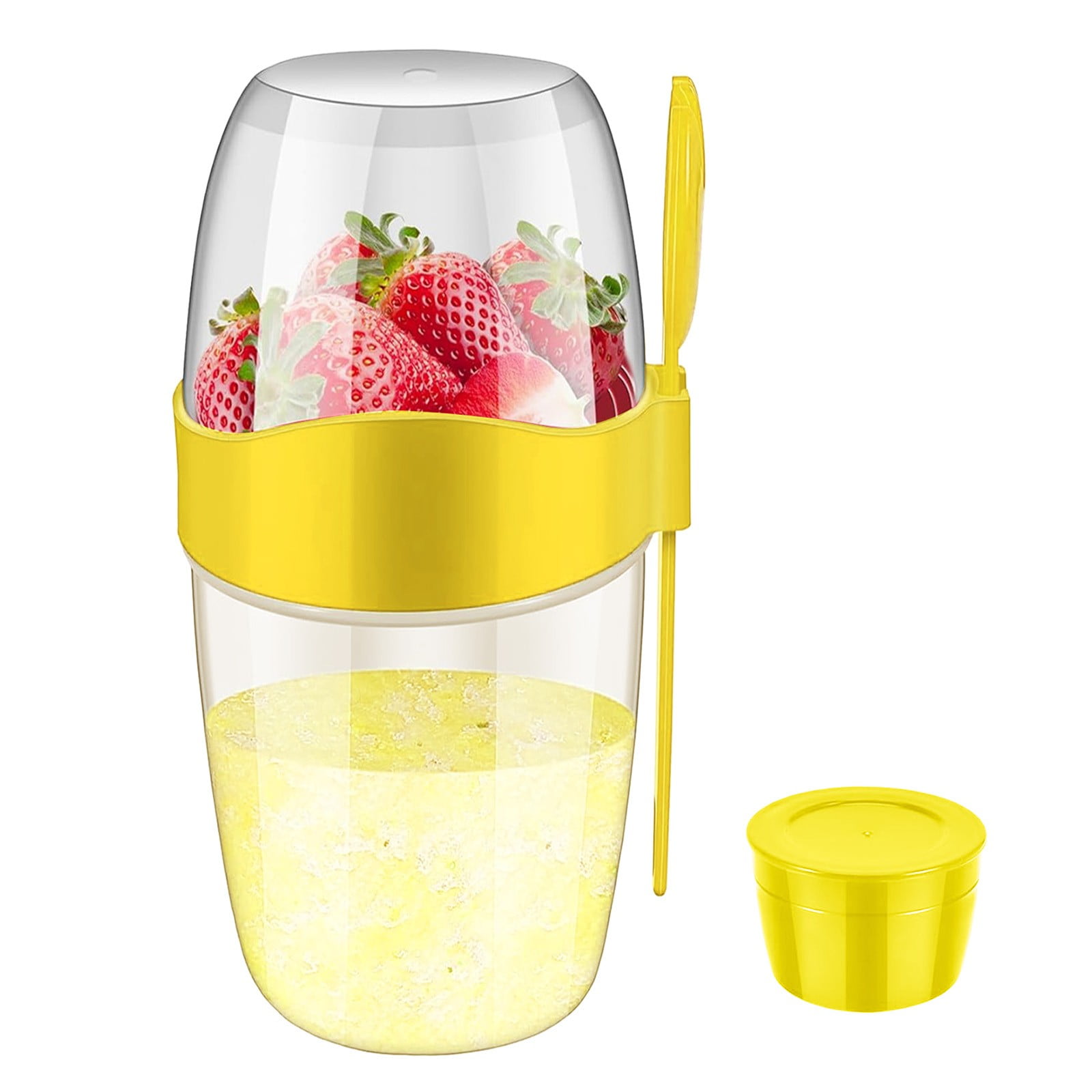 Glass Yogurt Pots 1 Pcs 870ML Reusable Overnight Oats Container With ...