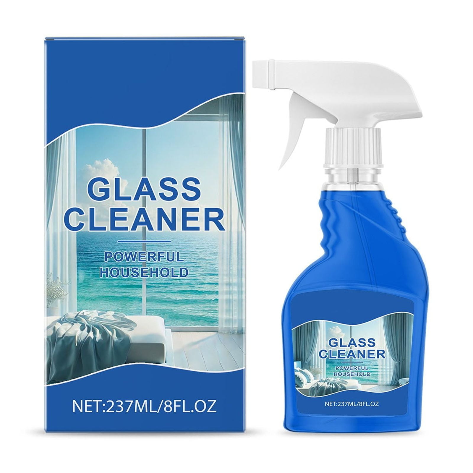 Glass and Window Cleaner, 200ml Glass Cleaning, Multi-Surface Glass ...
