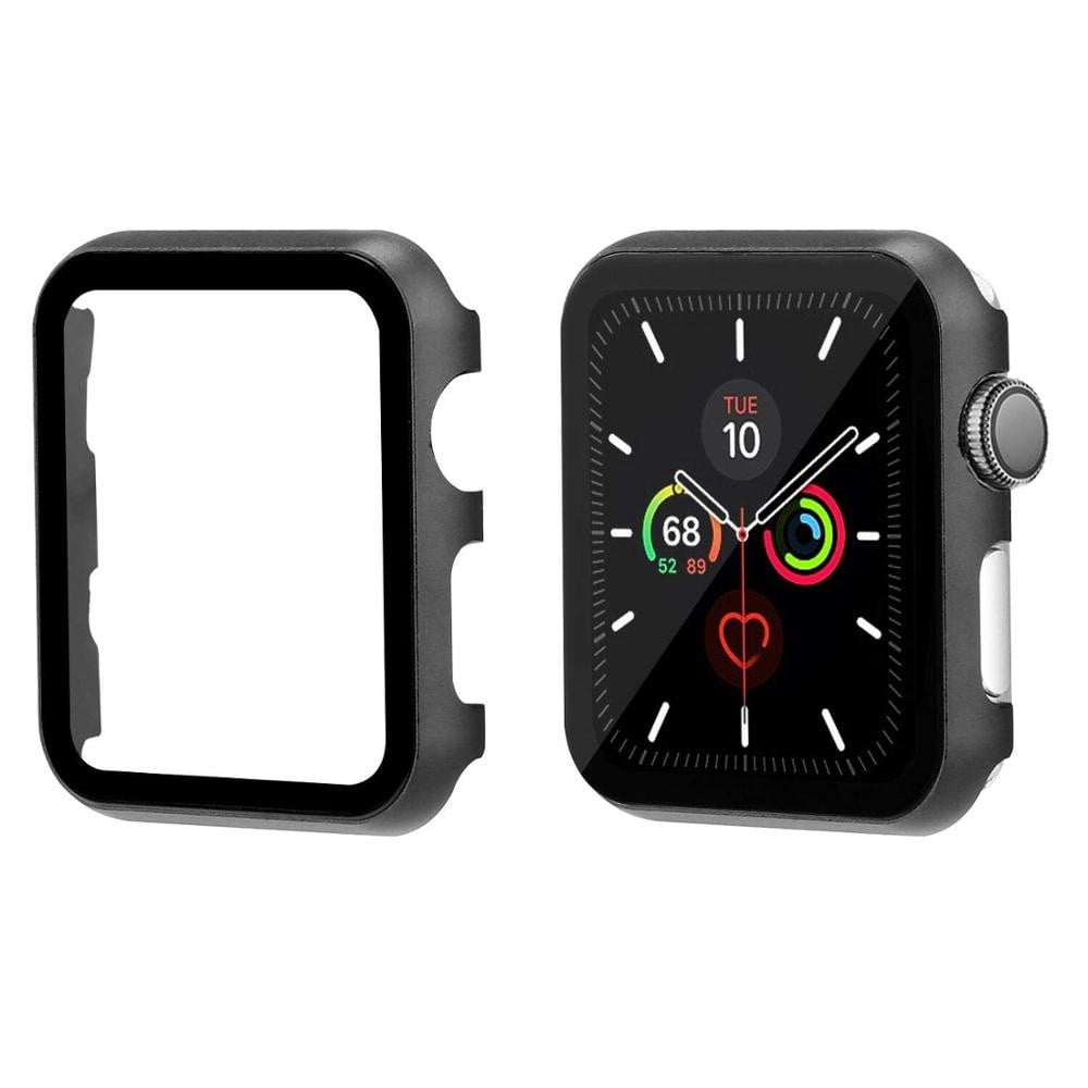 Glass+case for Apple Watch serie 6 5 4 3 SE 42mm 38mm iWatch case 44mm ...