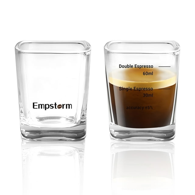 Espresso Shot Glasses 2oz Measuring Cup Liquid Heavy Glass for Baristas ...