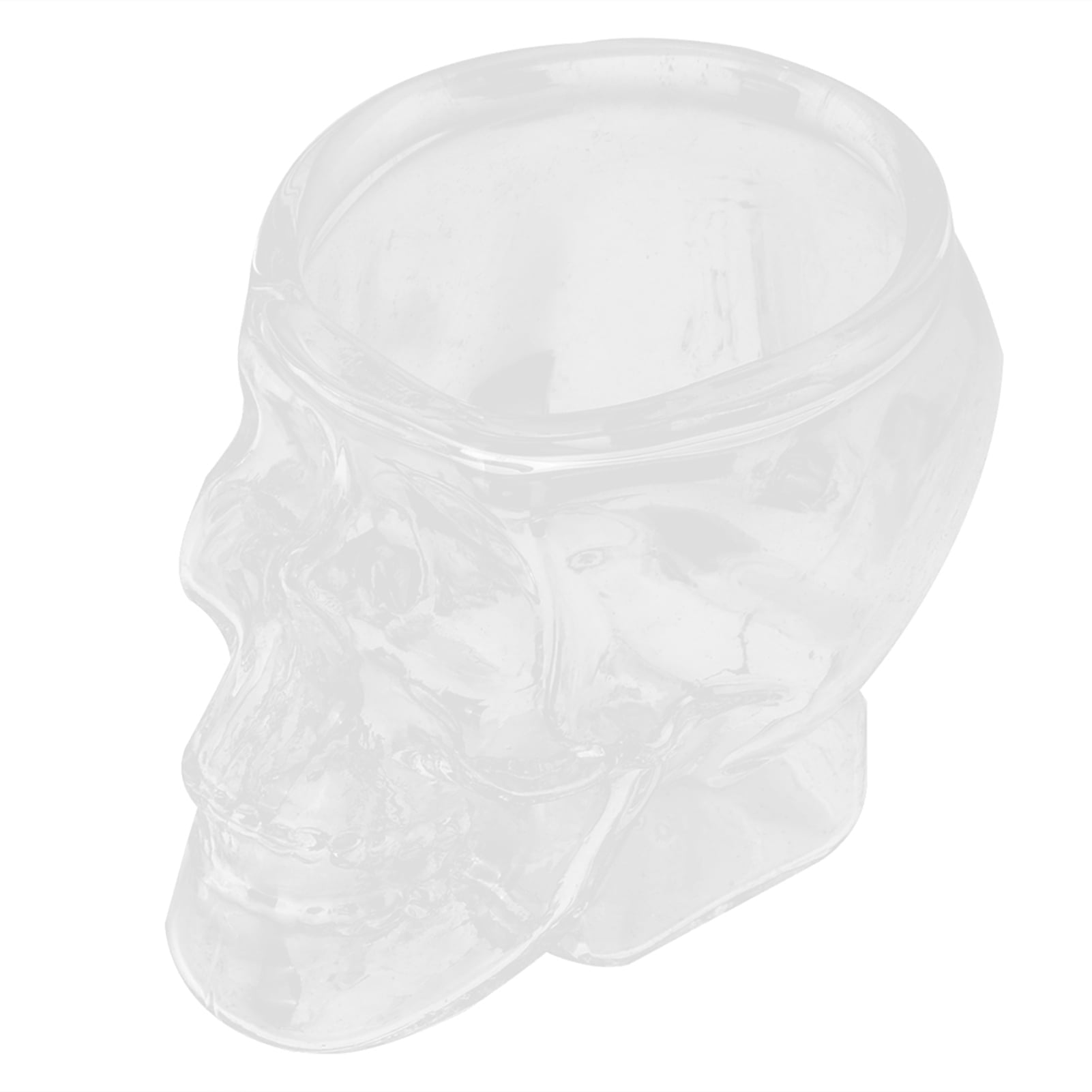 Glass cup, innovative transparent skull head cup, carved design ...