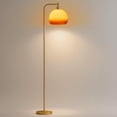 Glass floor lamp, 67-inch modern standing lamp with sunset grapefruit ...