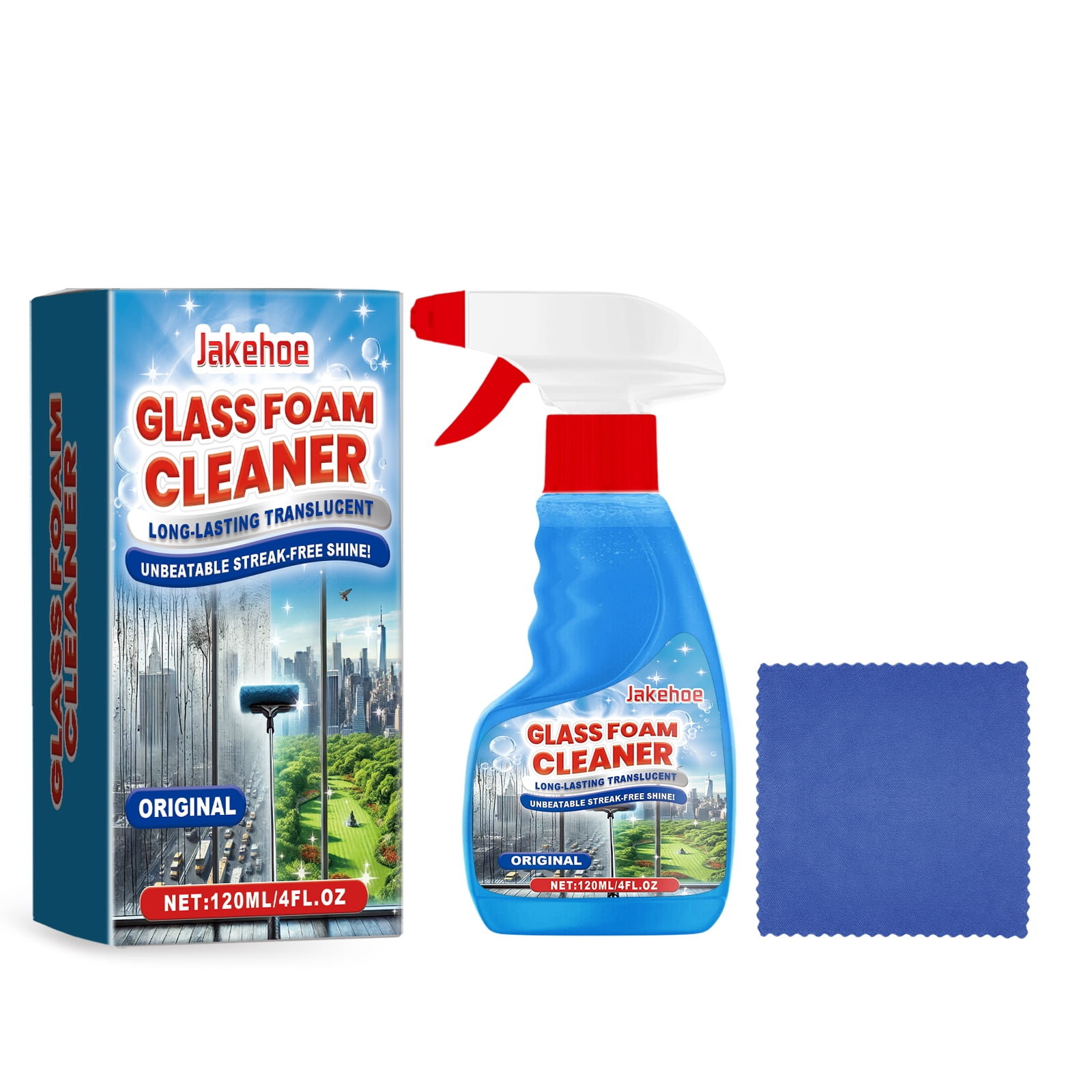 Glass foam cleaner household decontamination window mirror glass door ...
