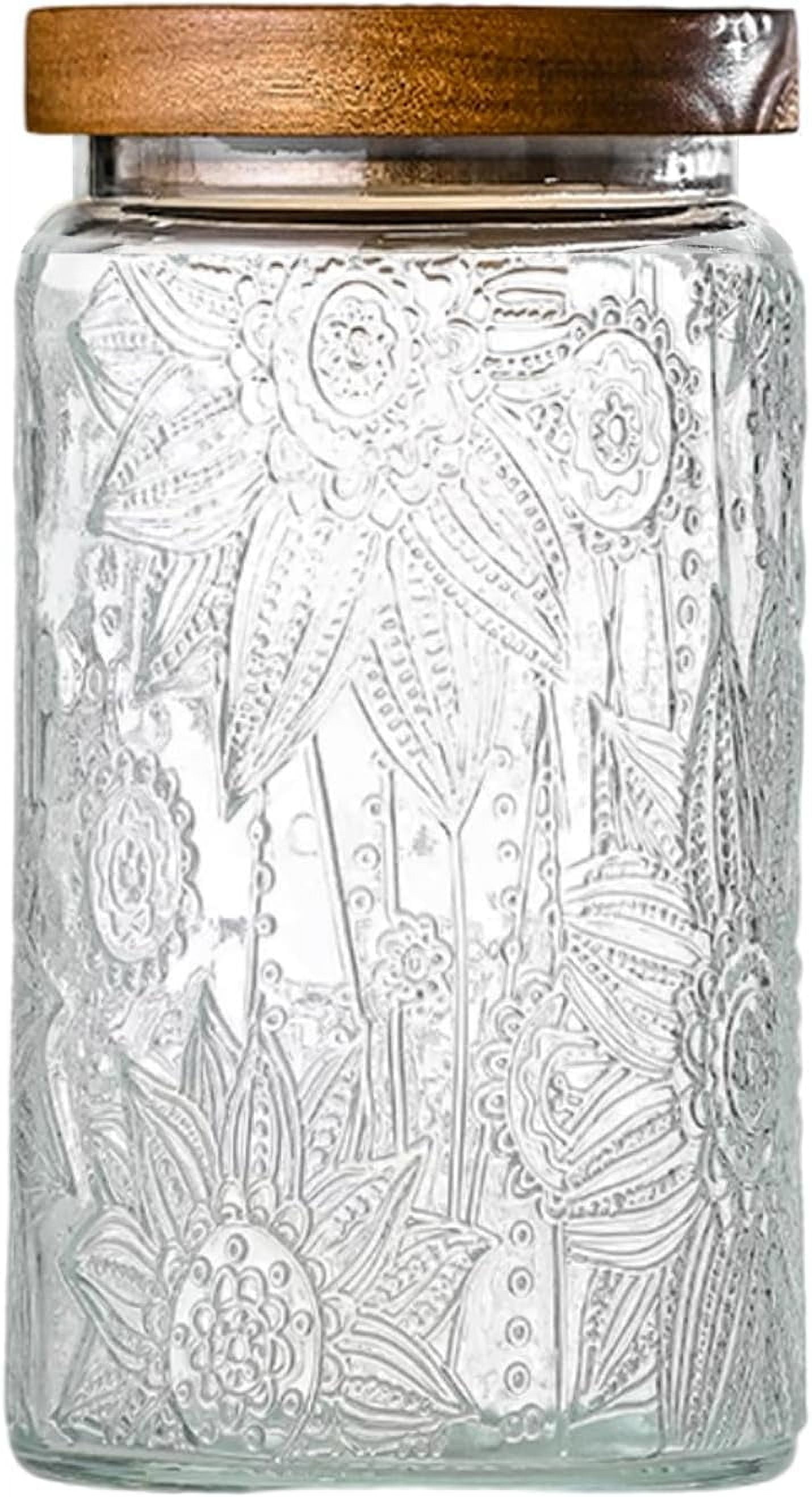 Glass jars with airtight lids, kitchen countertop jars, coffee sugar ...