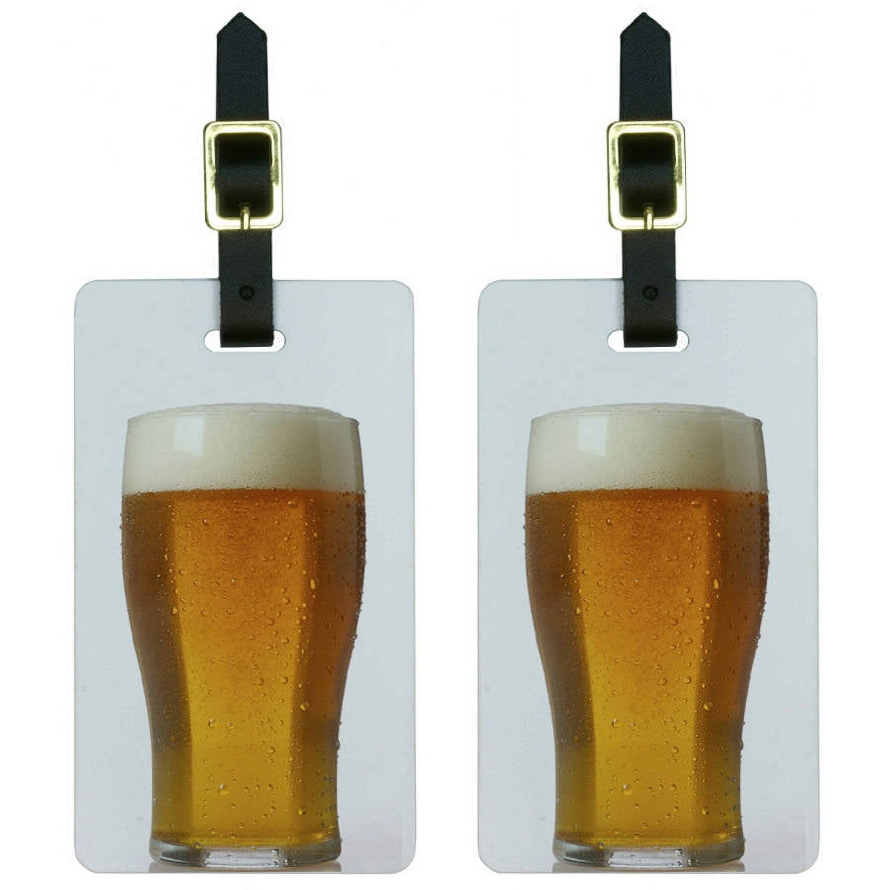 Glass of Beer Luggage Tags Suitcase Carry-On ID, Set of 2 - Walmart.com