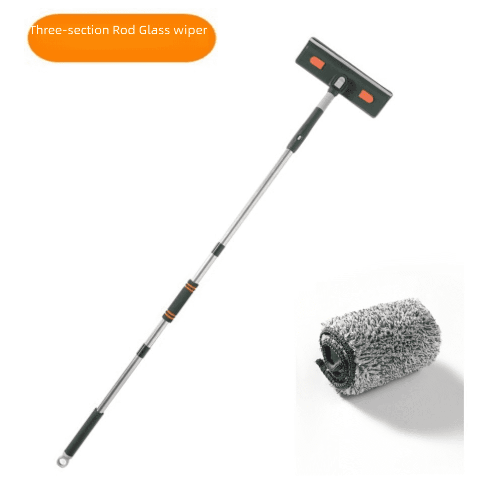 Glass wiping artifact household extended splicing Rod window cleaning ...