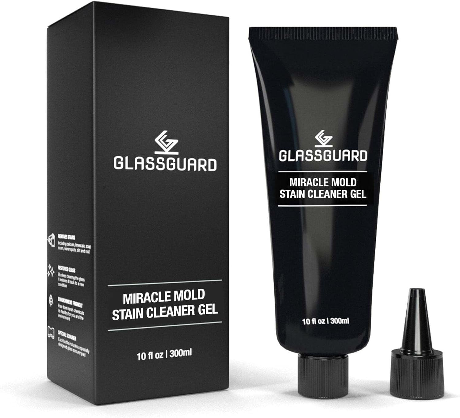 GlassGuard Miracle Mold Cleaner Gel for Kitchen - 10 fl oz Mold Cleaner ...