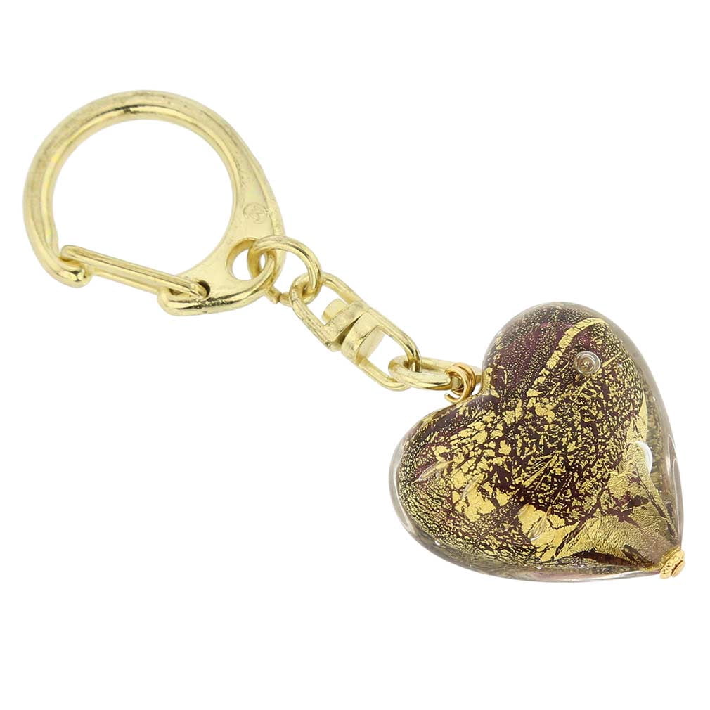 GlassOfVenice Murano Glass Heart Keychain #2 - Walmart.com