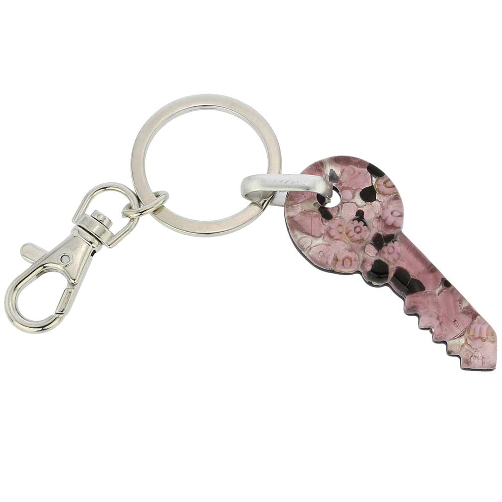 GlassOfVenice Murano Glass Key to Murano Keychain #5 - Walmart.com