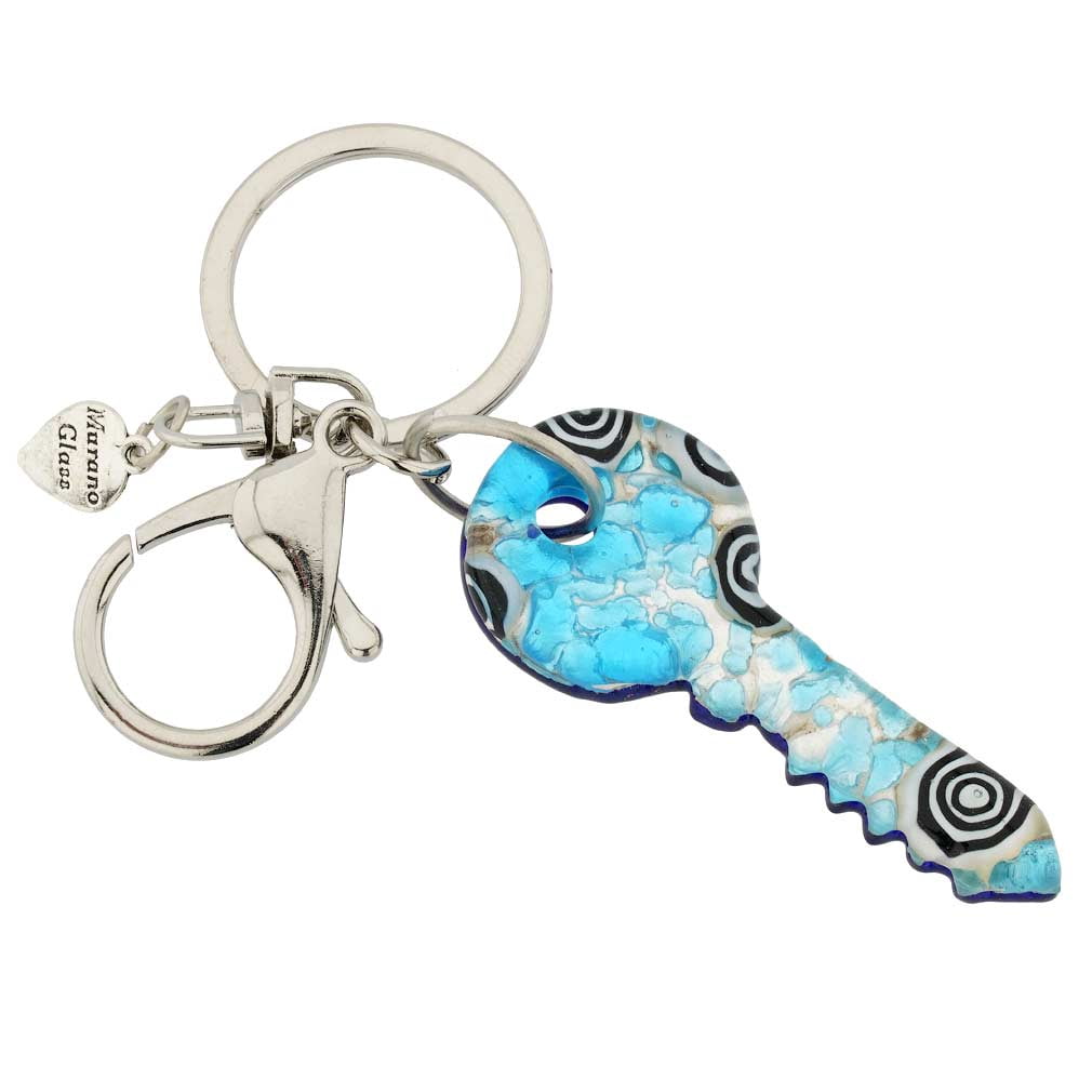 GlassOfVenice Murano Glass Key to Murano Keychain #7 - Walmart.com
