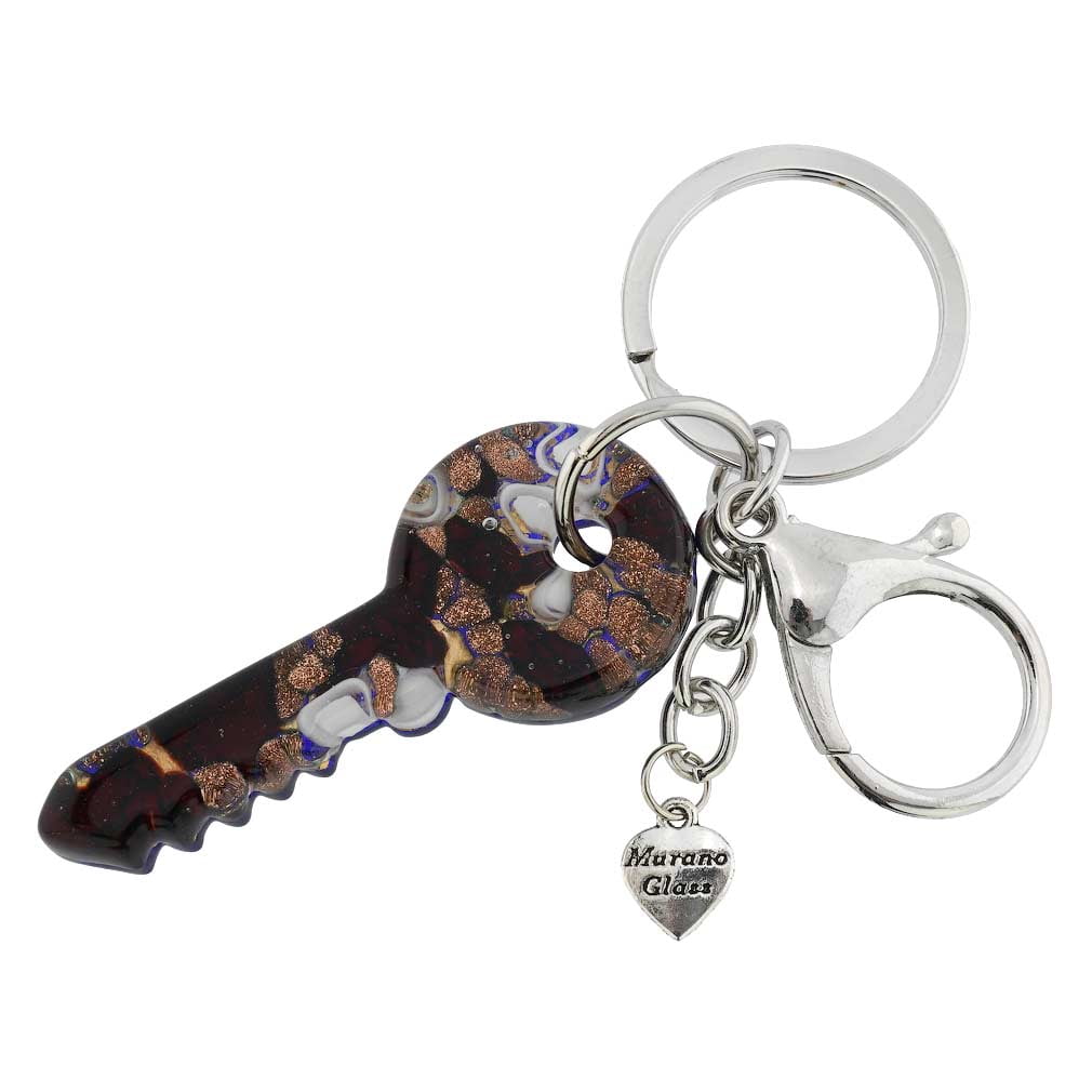 GlassOfVenice Murano Glass Key to Murano Keychain #8 - Walmart.com