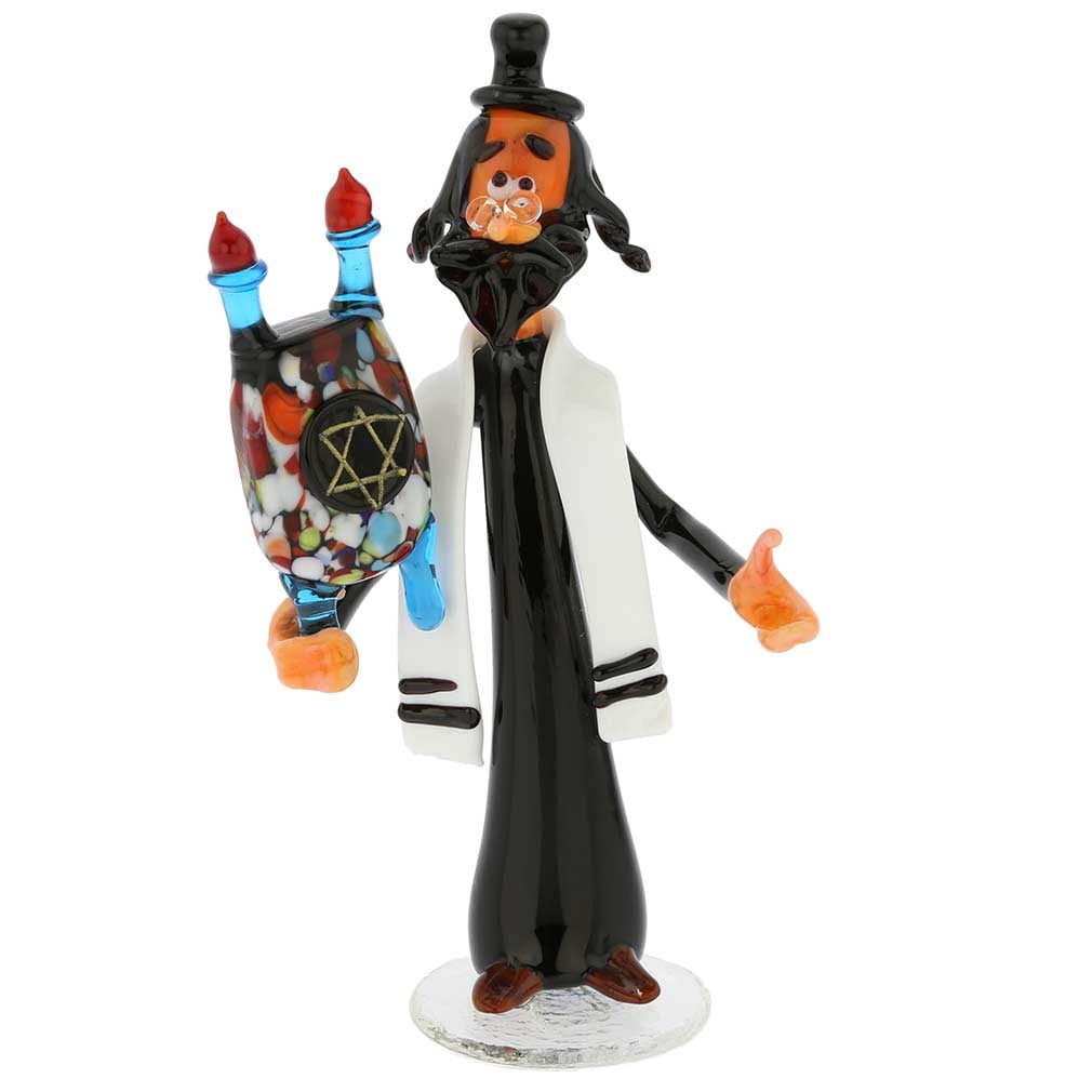 GlassOfVenice Murano Glass Rabbi with Torah Scrolls - Walmart.com