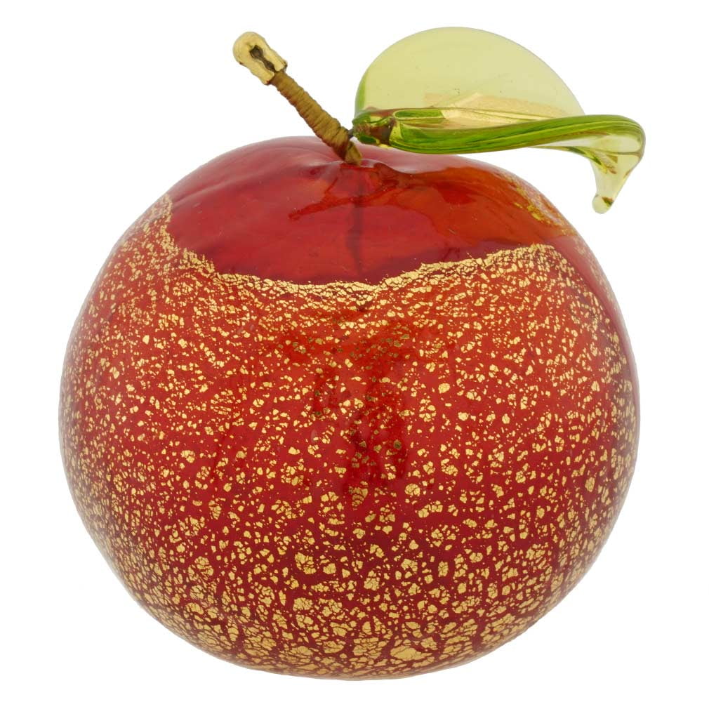 GlassOfVenice Murano Glass Red Apple Figurine - Walmart.com