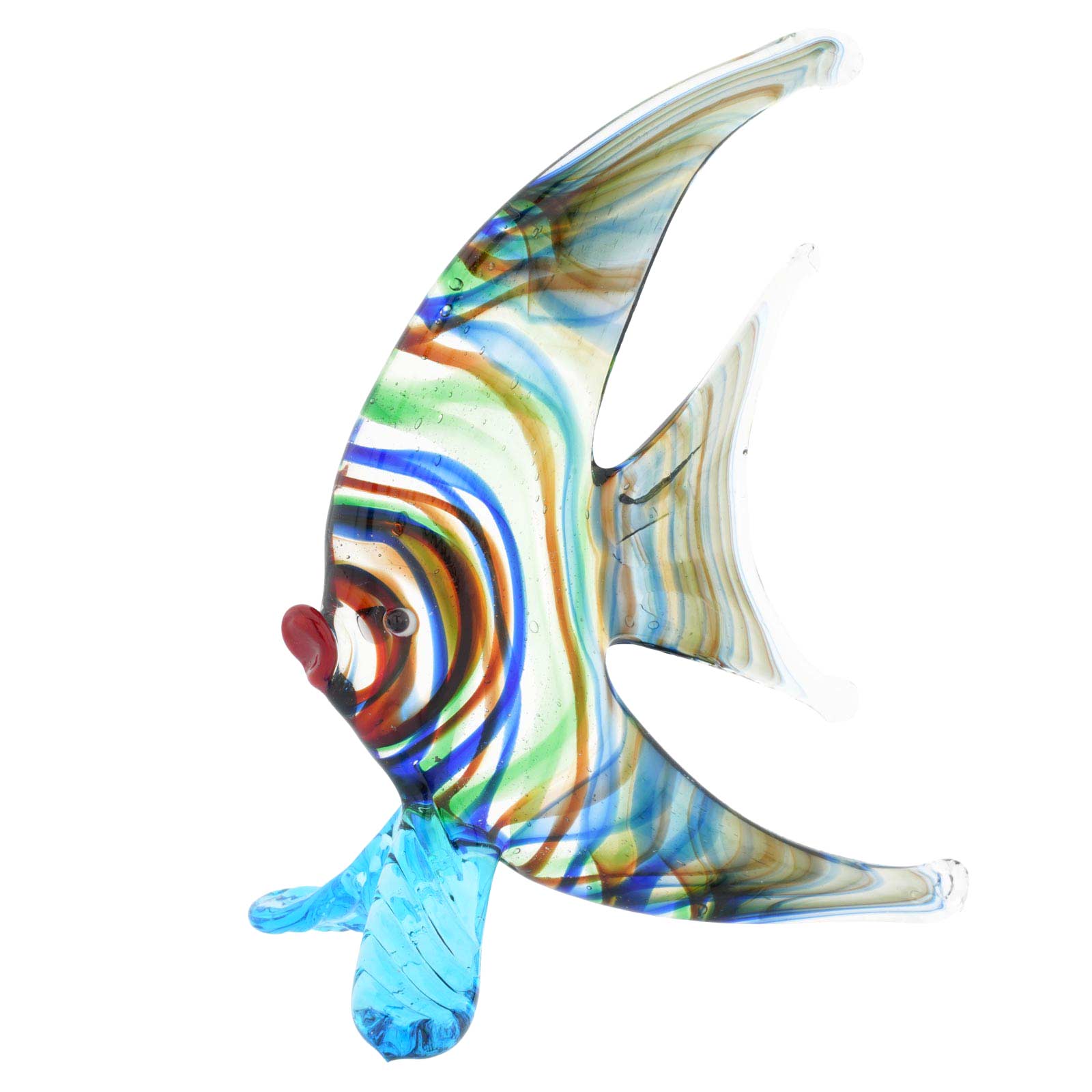 GlassOfVenice Murano Glass Striped Half-Moon Fish Angelfish - Walmart.com