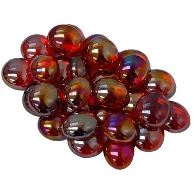 GlassStonesTube - Crystal Red Iridized, Board Gaming Stone - 40 Piece ...