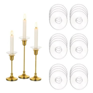 Walmart Disposable Aluminum Taper Candle Holders-Heavy Duty Metallic ...