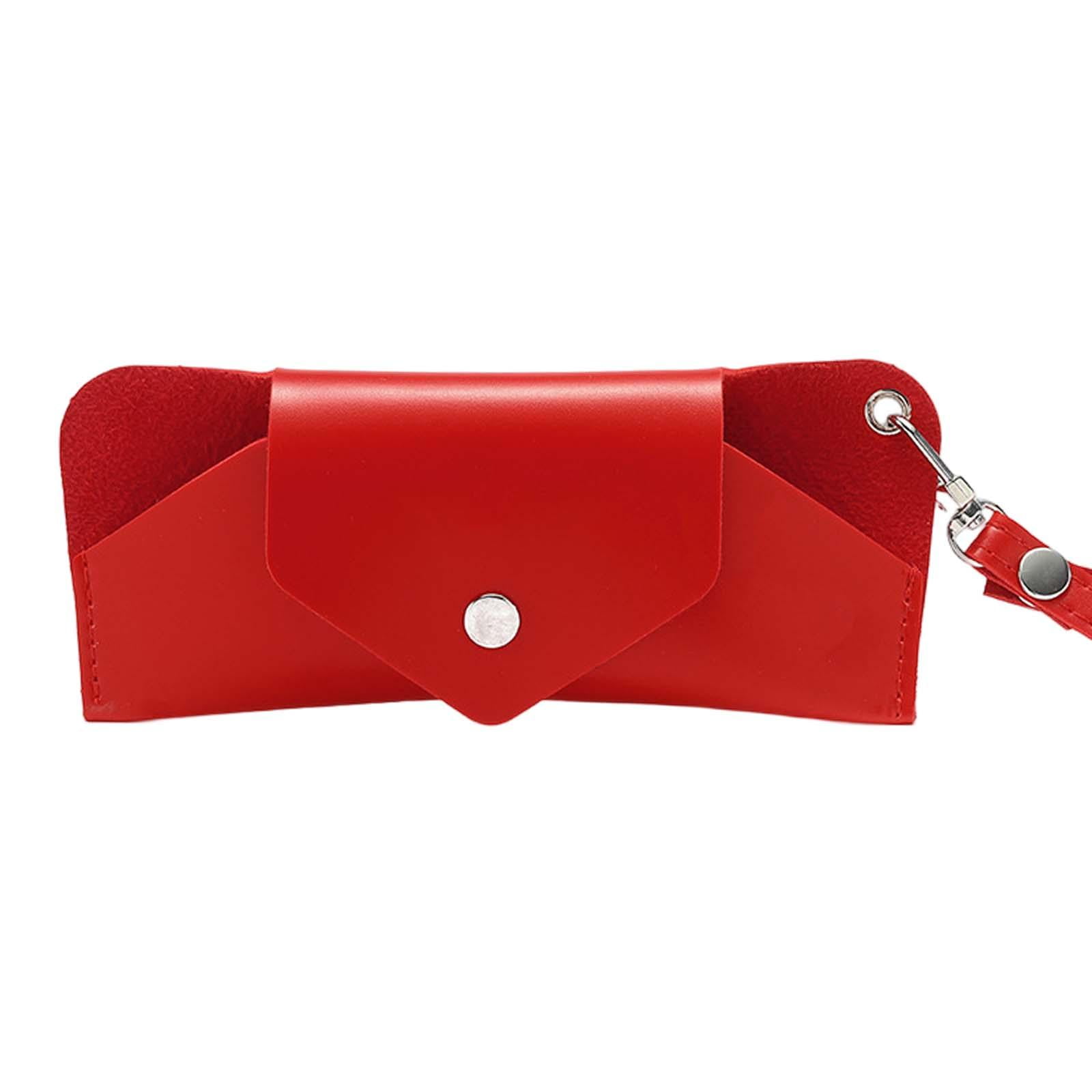 Glasses Case Holder Sunglasses Pouch Portable Fashion with Wrist Strap ...