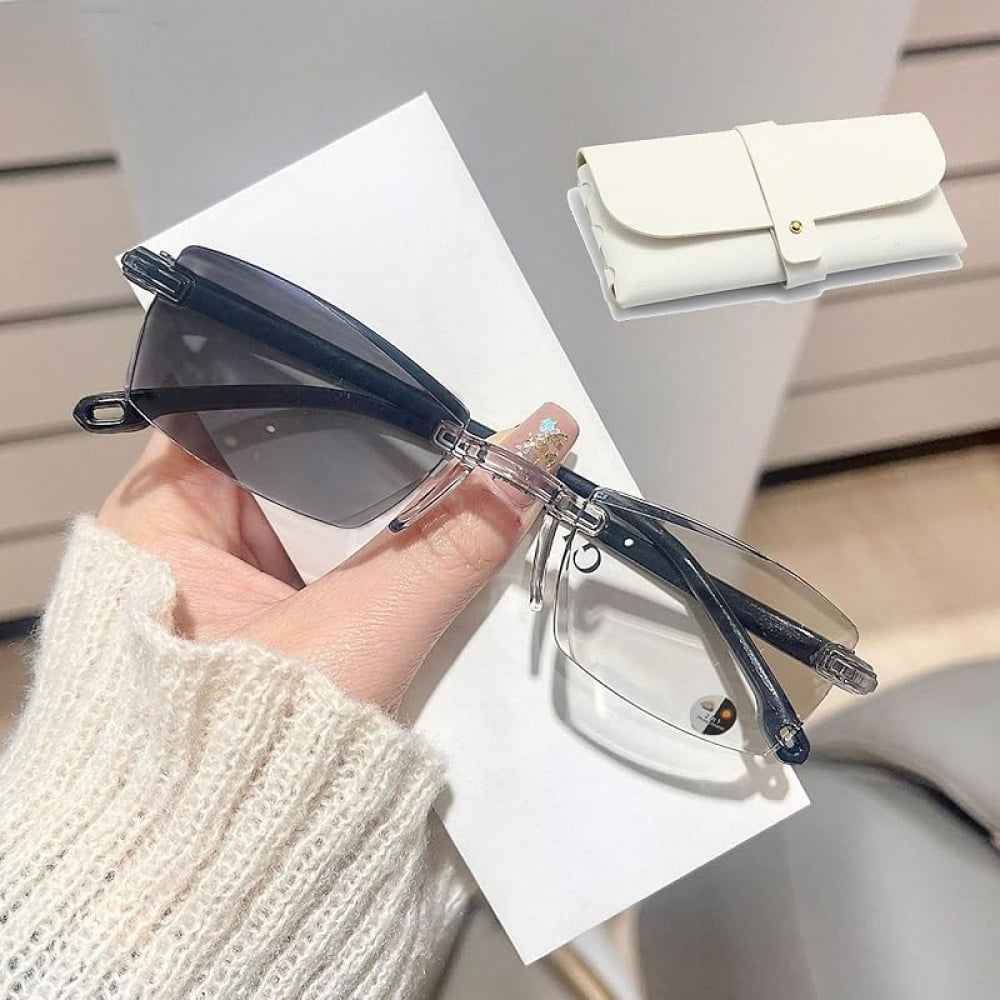 Glasses, Color-Changing Anti-Blue Light Presbyopia Glasses,Transparent ...
