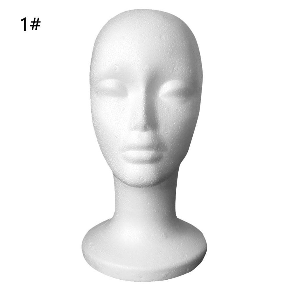 Glasses Display Stand Female Head Model Hairpieces Stand Holder Foam ...