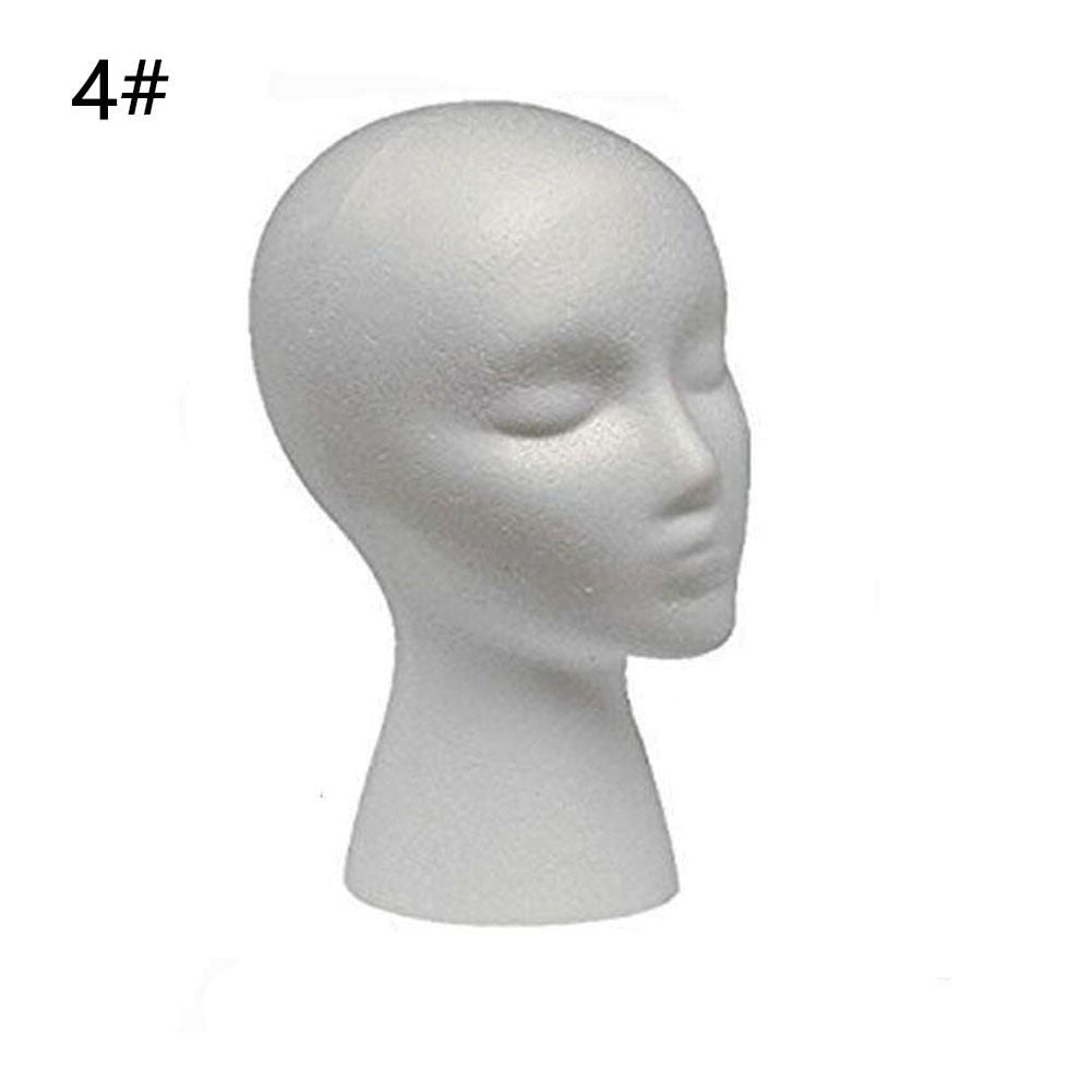 Glasses Display Stand Female Head Model Hairpieces Stand Holder Foam ...