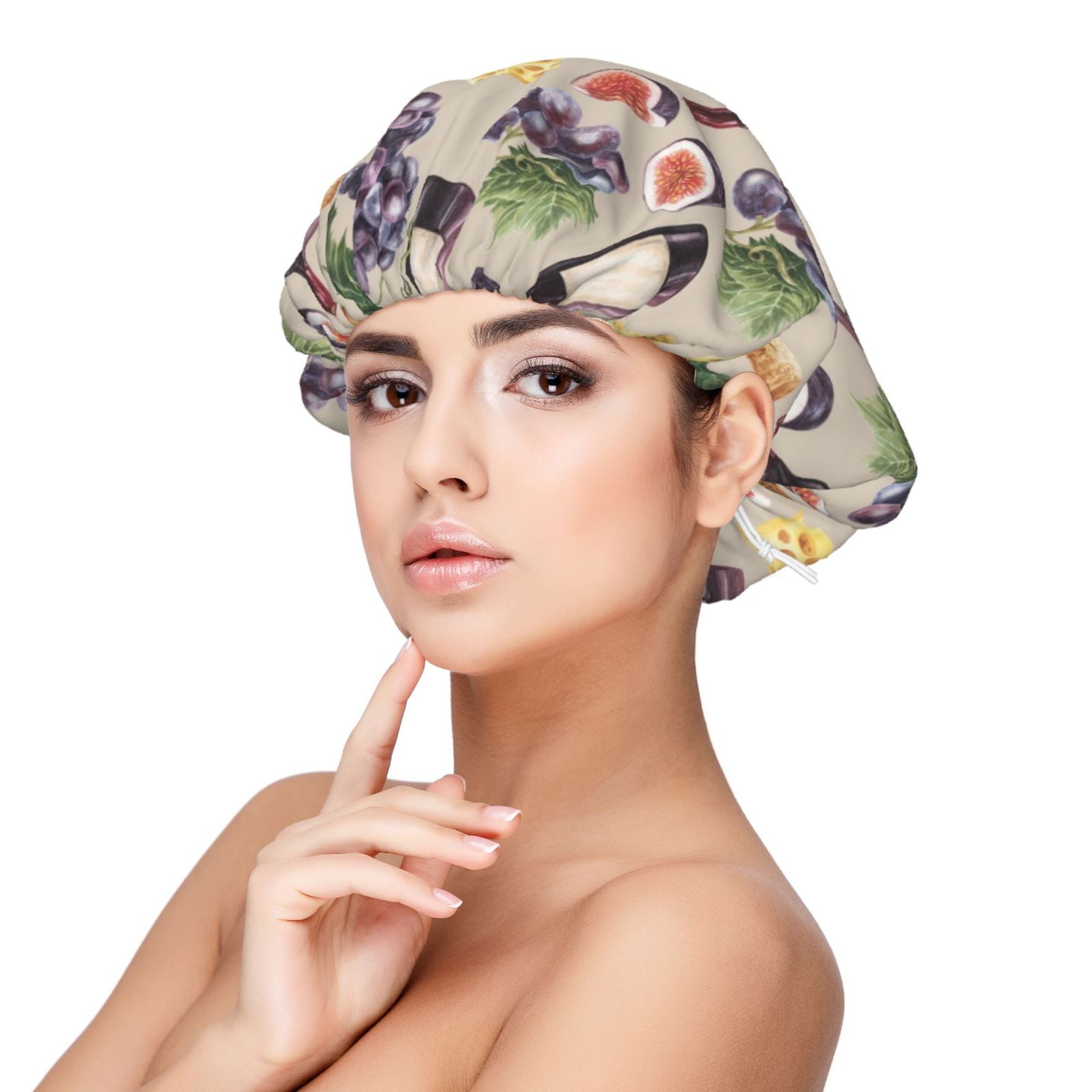 Glasses Of Red Wine Silk Bonnet for Sleeping Women/Men, Adjustable ...