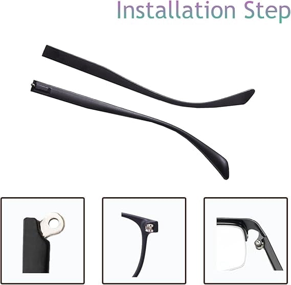 Glasses Replacement Arms Repair Kit, TR90 Eyeglasses Temple Arms with ...