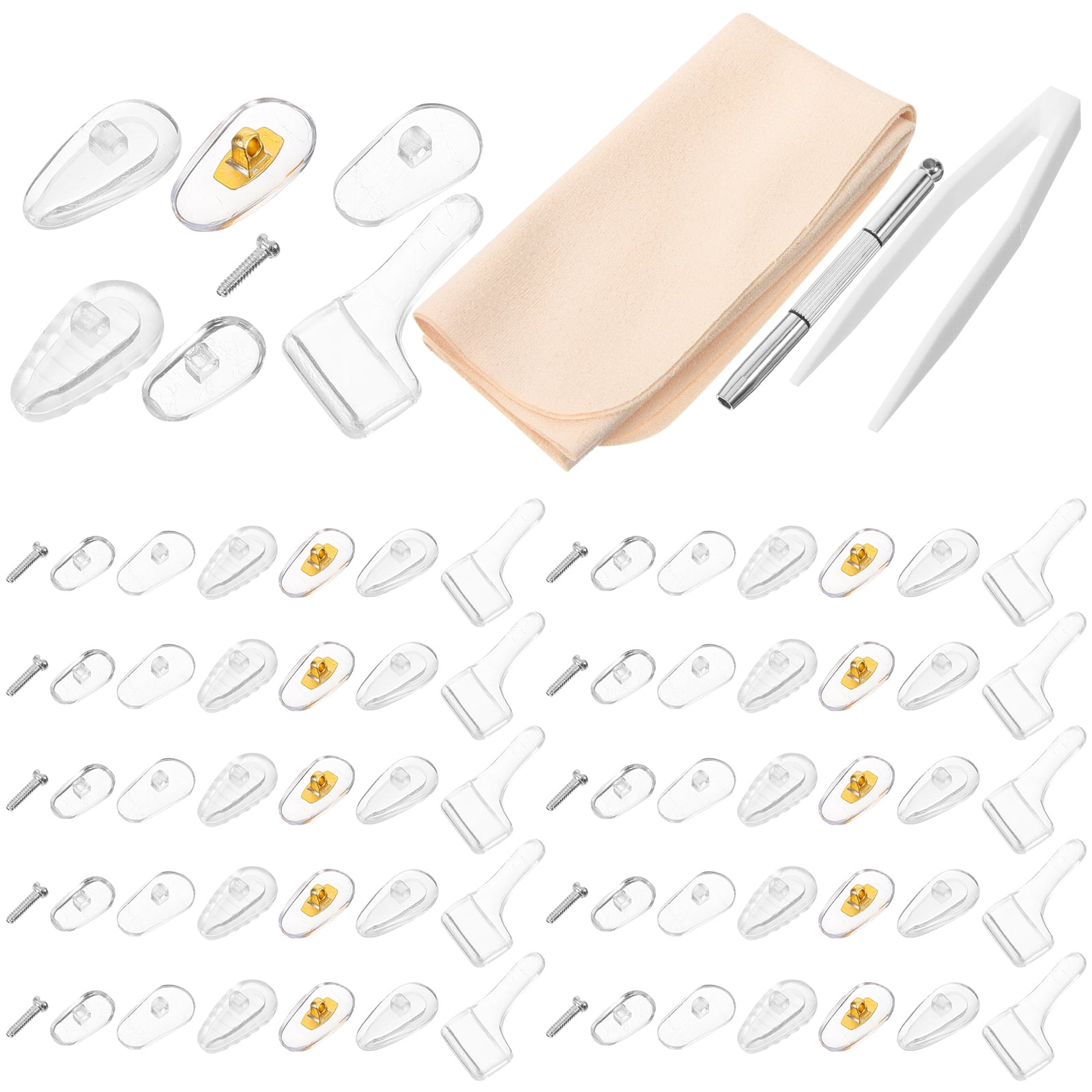 Glasses Screw Screwdriver Eye Glasses Repair Kit with Screws Nose Pads ...