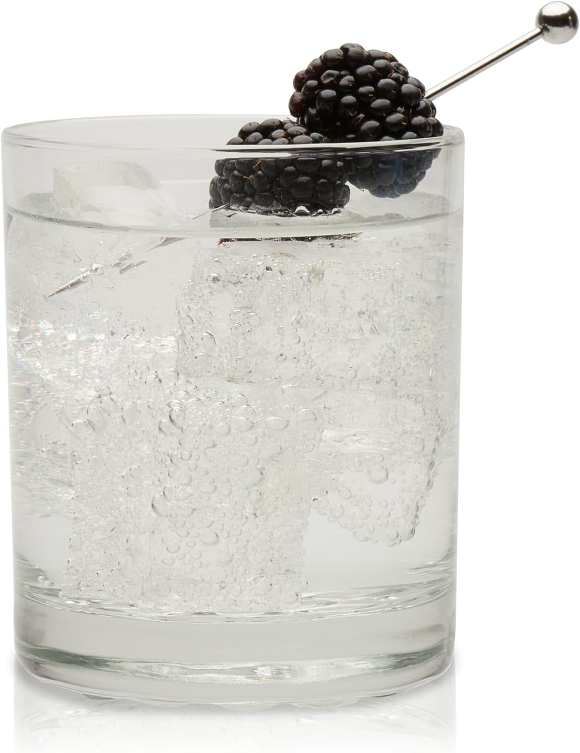 Glasses Set, Unique Glassware Drinking Glasses Set of 8, Ridged Bottom ...