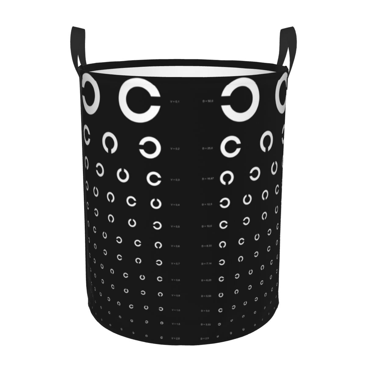 Glasses Snellen Chart Laundry Basket Collapsible Optometrist Eye Test ...