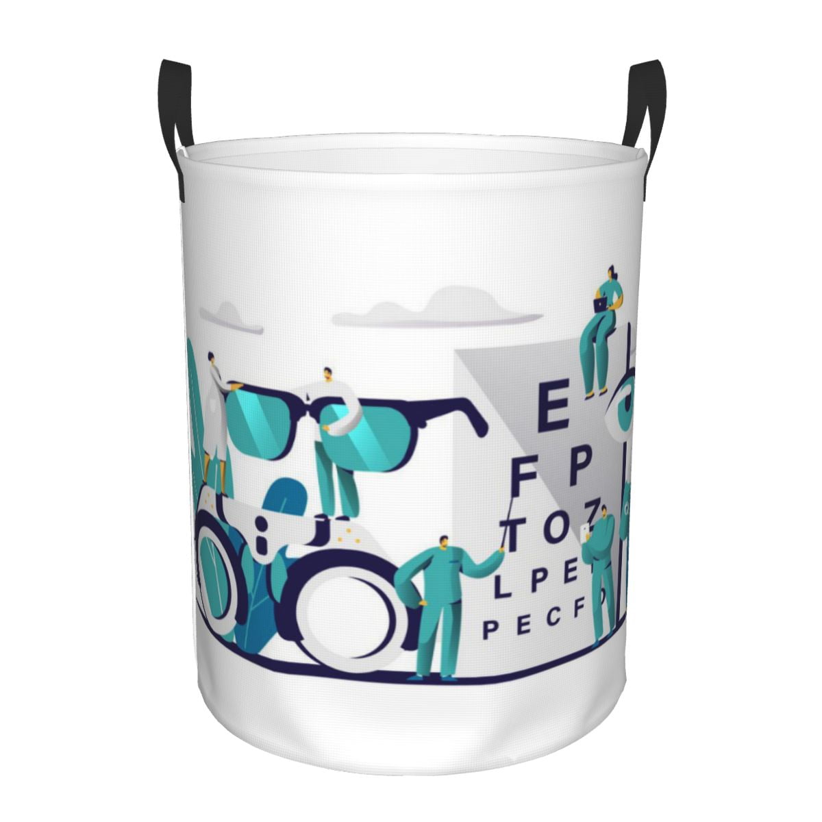 Glasses Snellen Chart Laundry Basket Collapsible Optometrist Eye Test ...