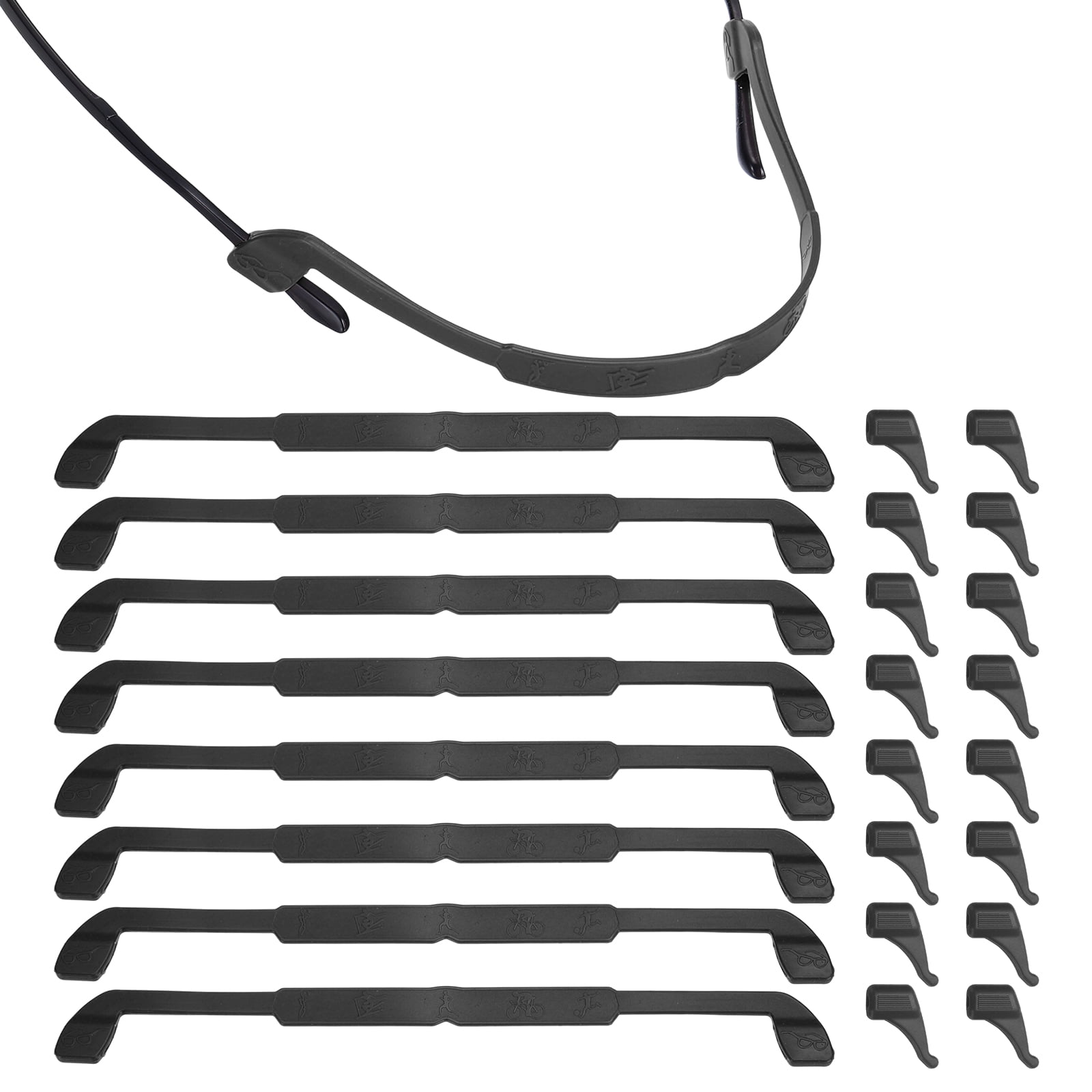 Glasses Strap 8Pcs Silicone Sports Eyeglass Strap Sunglasses Holder ...