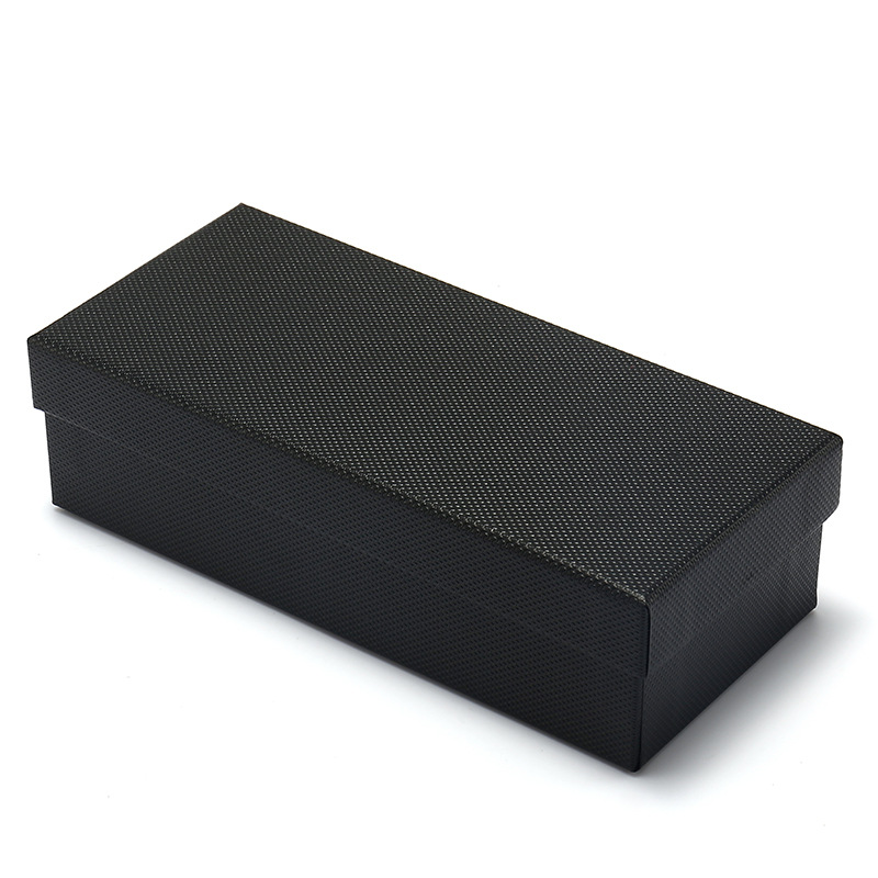 Glasses box set printed rice bright black PU glasses box set heaven and ...