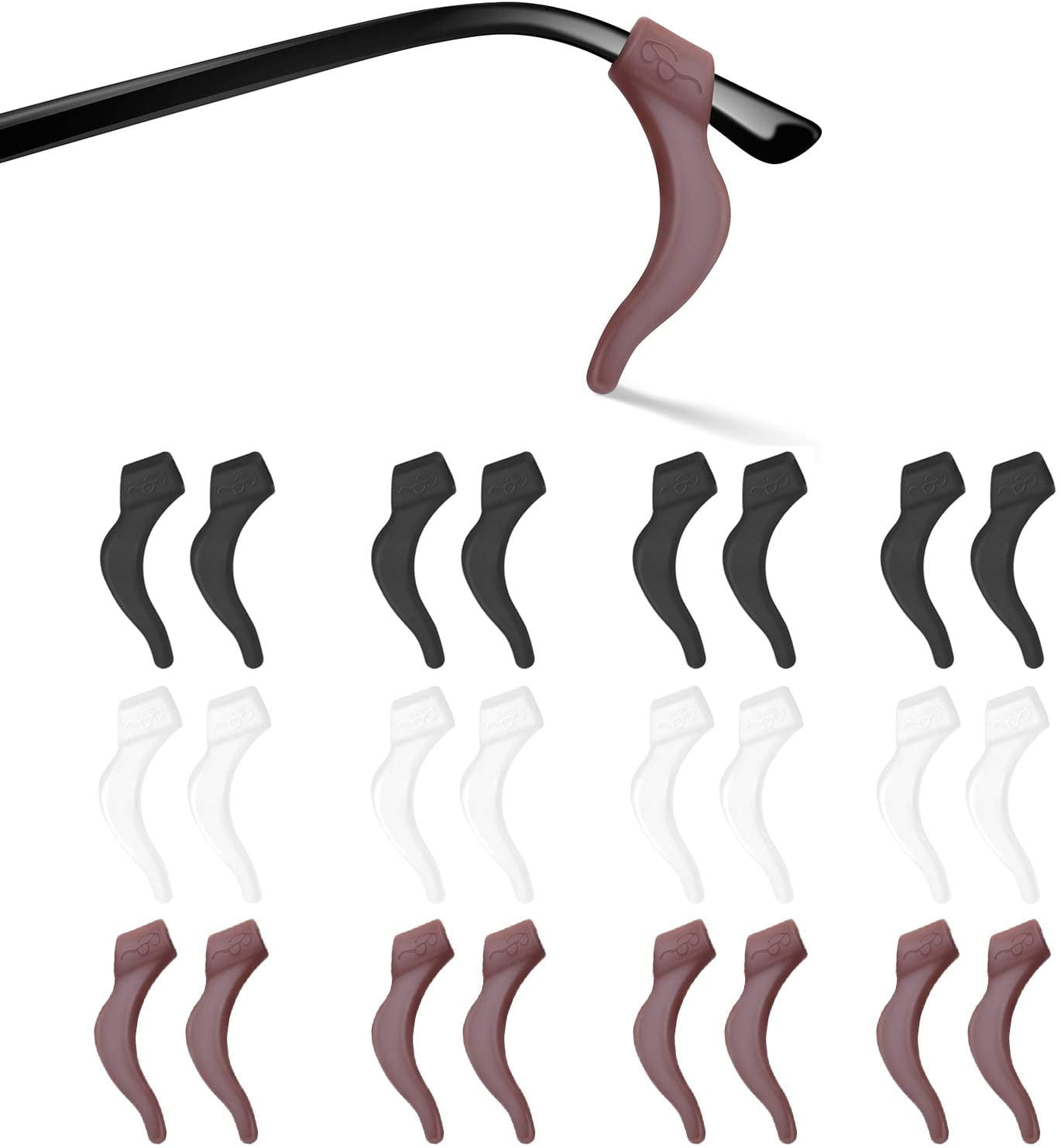 Glasses ear grips Silicone Anti-slip Holder, Ear Hook, Eyeglass Temple ...