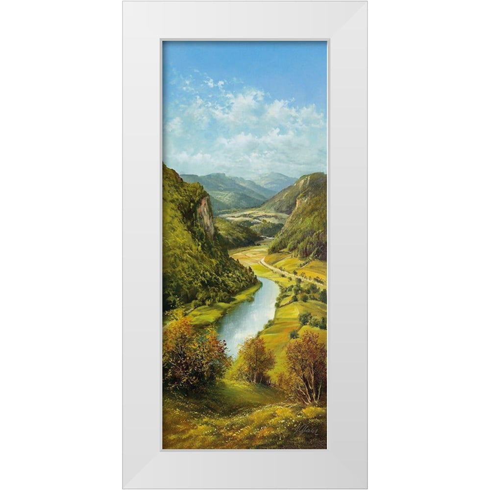Glassl, Helmut 15x32 White Modern Wood Framed Museum Art Print Titled ...