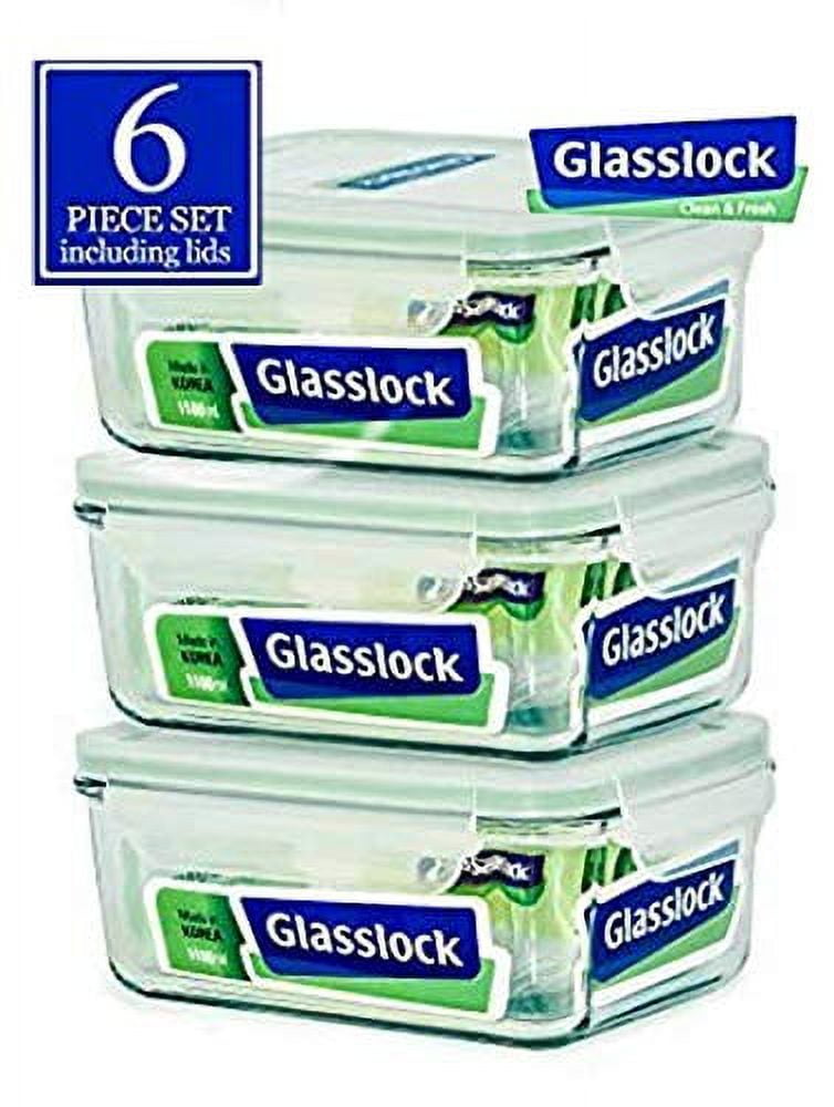 Glasslock Food-Storage Container with Locking Lids Oven and Microvave ...