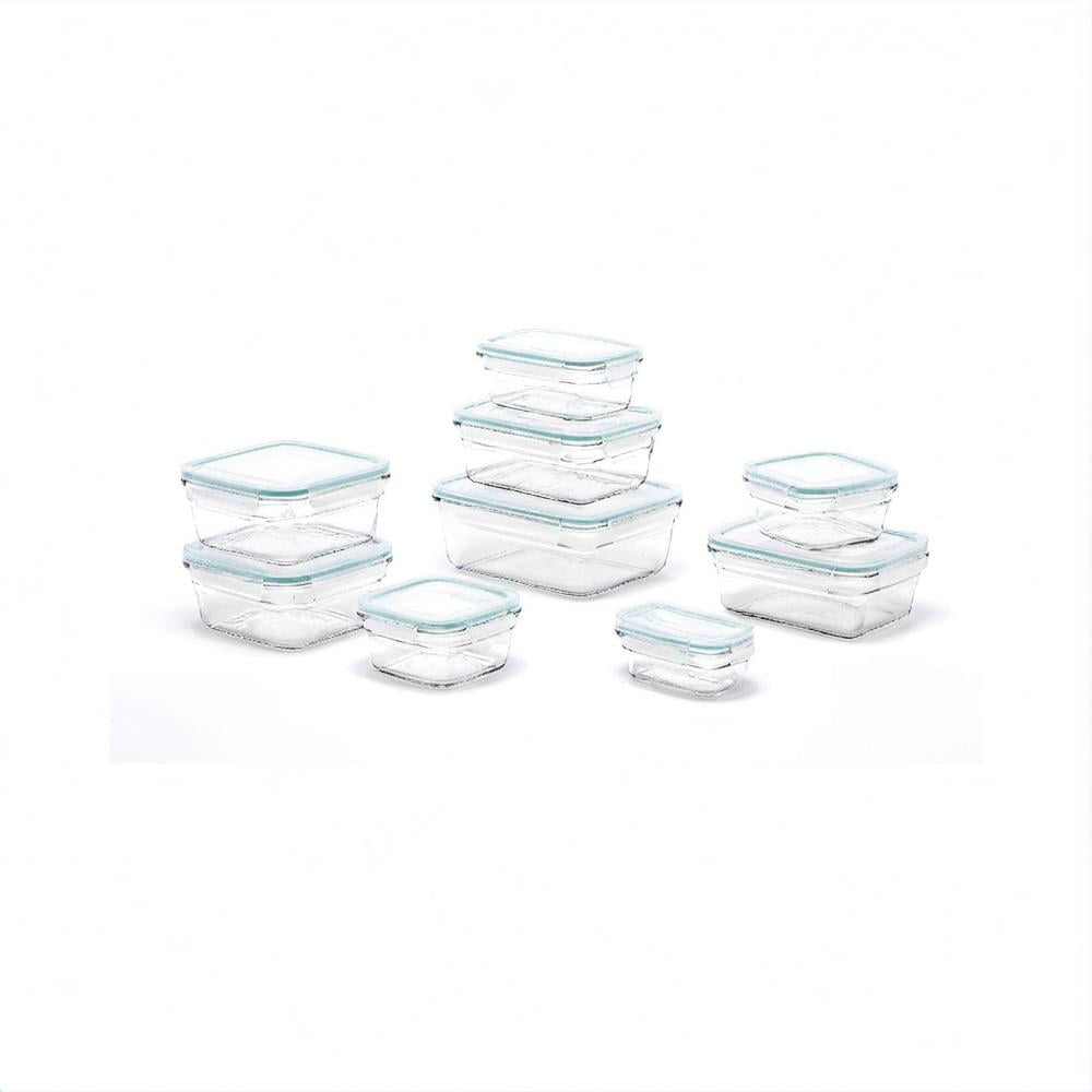 Glasslock Oven and Microwave Safe Glass Food Storage Containers - 18 ...